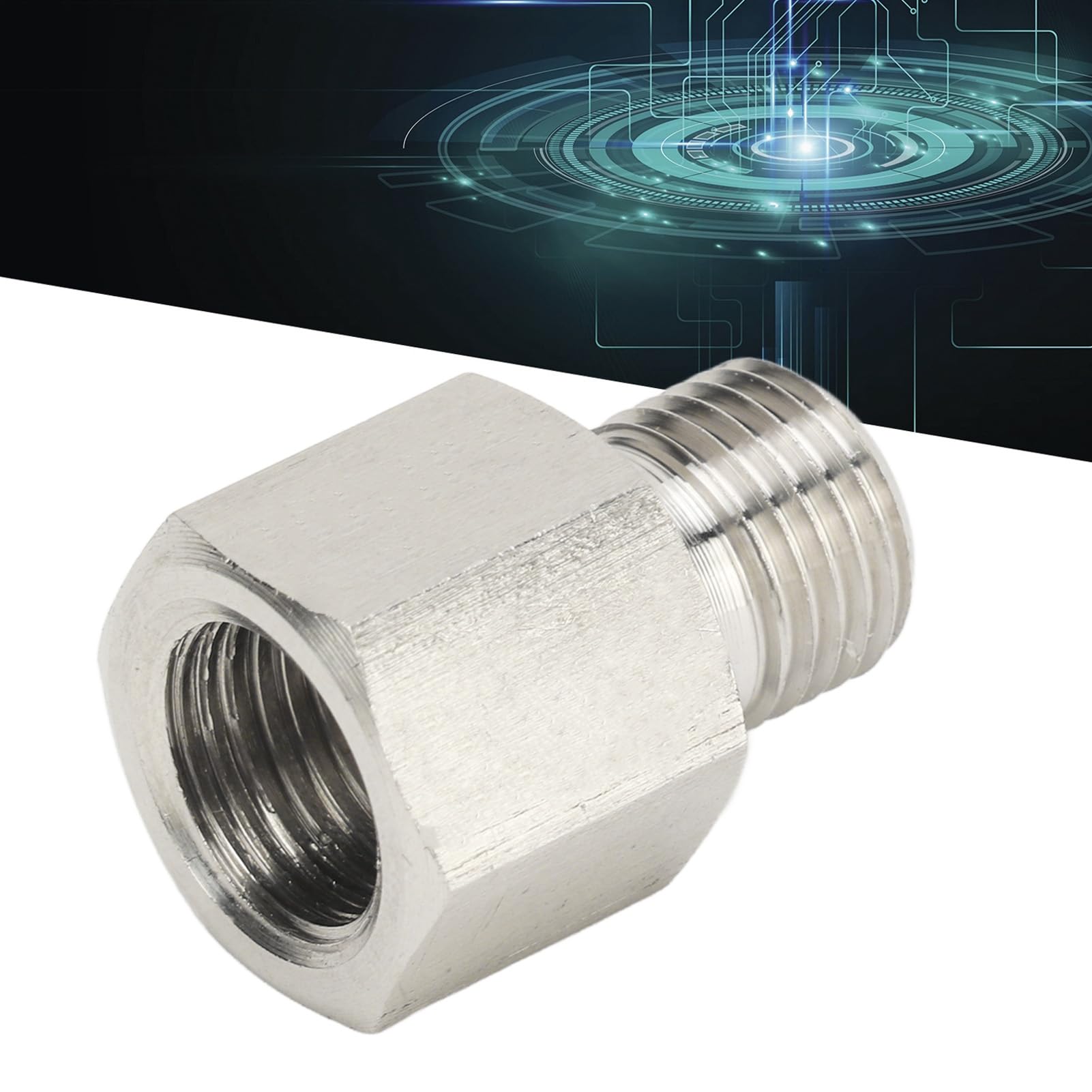 Snapklik.com : Pressure Gauge Sender Adapter, 1/8in NPT Female To M10 ...