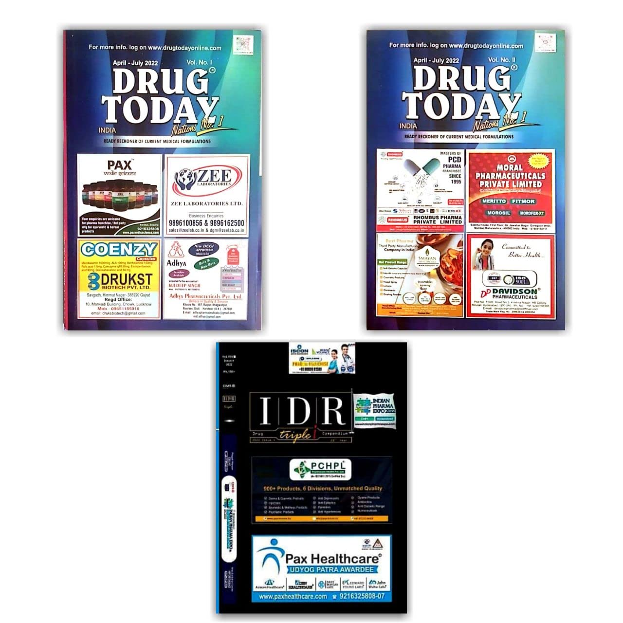 Buy Drug today April - July 2022,vol1 & 2, with IDR book 2022, latest ...