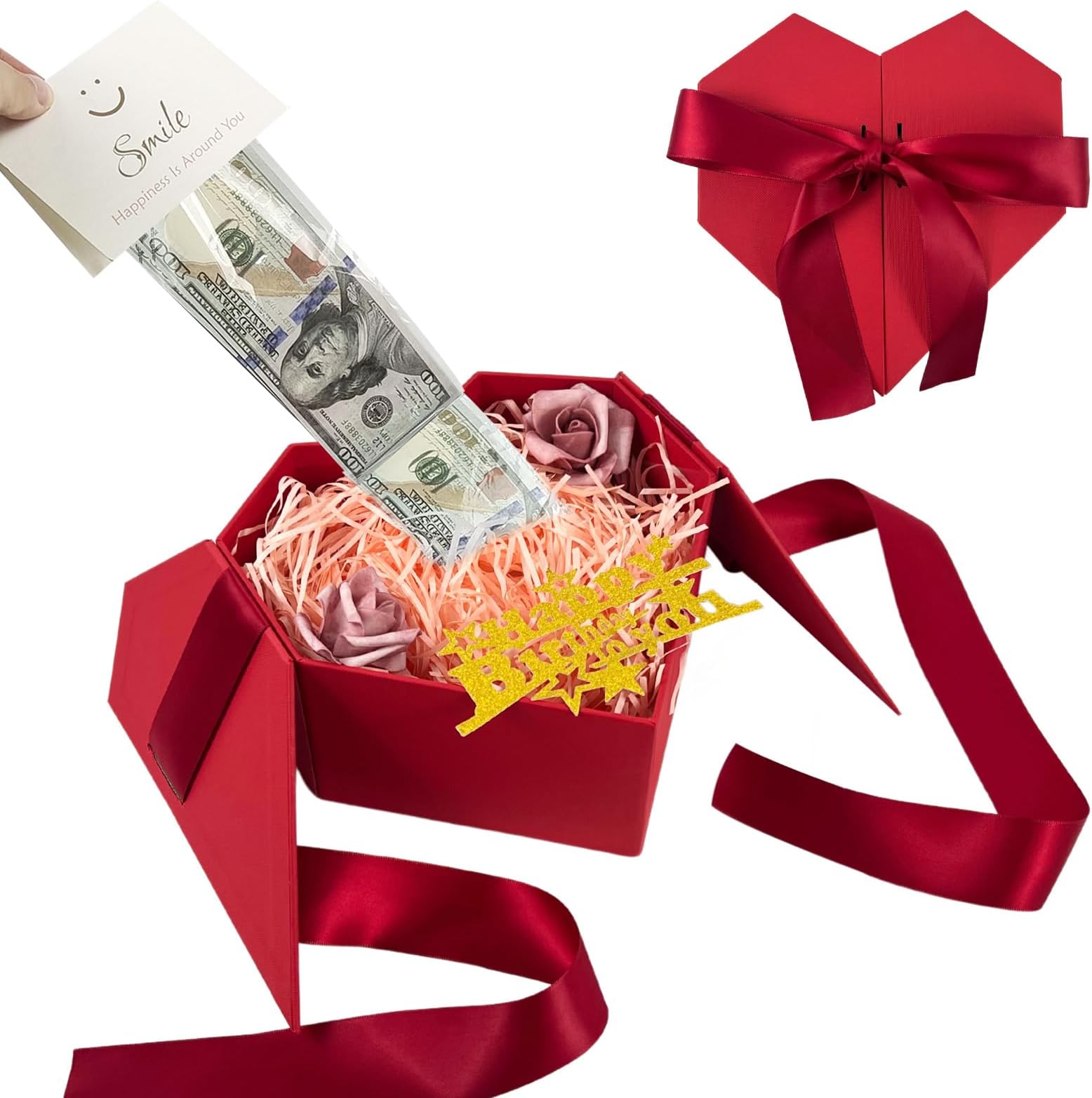 Amazon.com: SDALU Money Pull Box for Cash Gift - Luxury Money Pull Out ...