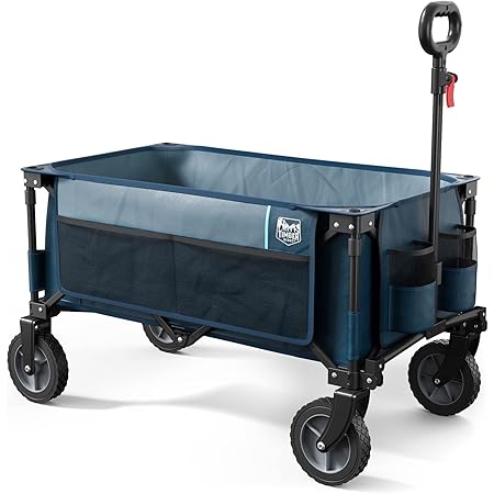 Amazon.com : Amazon Basics Collapsible Folding Outdoor Utility Wagon ...