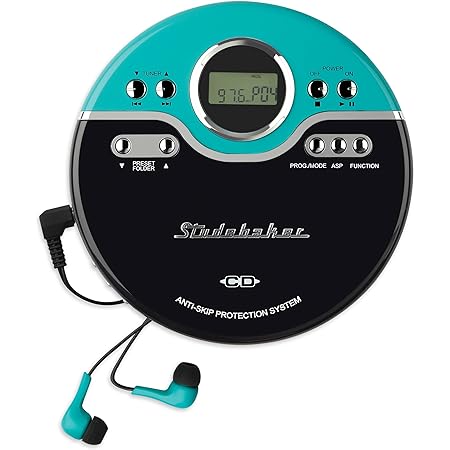 Amazon.com: Studebaker SB3703PB Retro Joggable Personal CD Player with ...