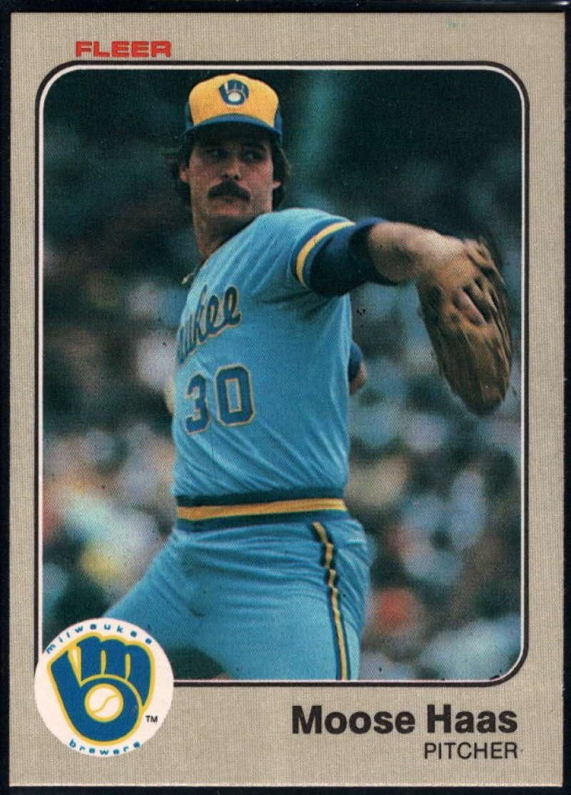 Amazon.com: Baseball MLB 1983 Fleer #35 Moose Haas Brewers ...