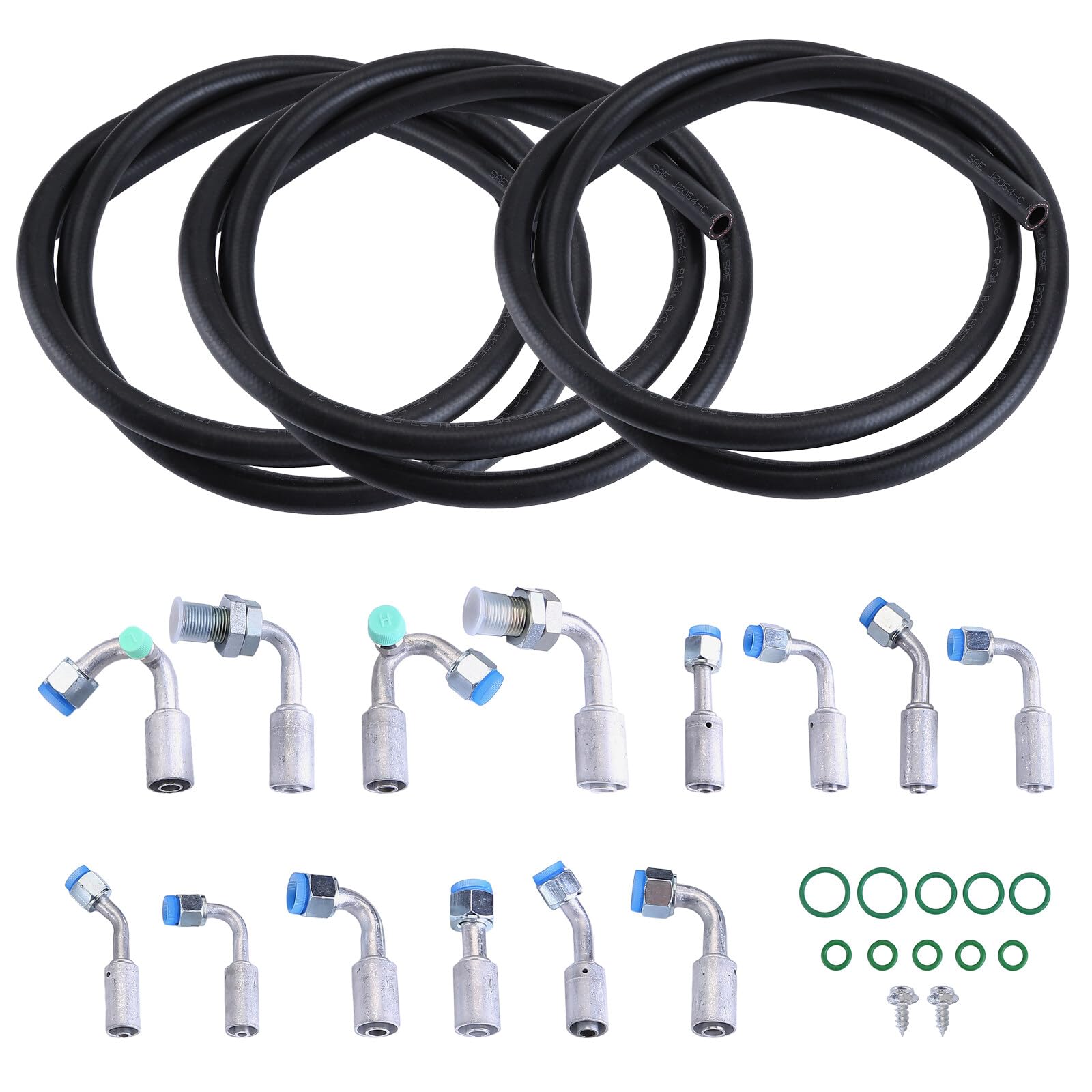 Amazon.com: Vorally A/C Hose & Fitting Kit Complete Set, Extend Length ...