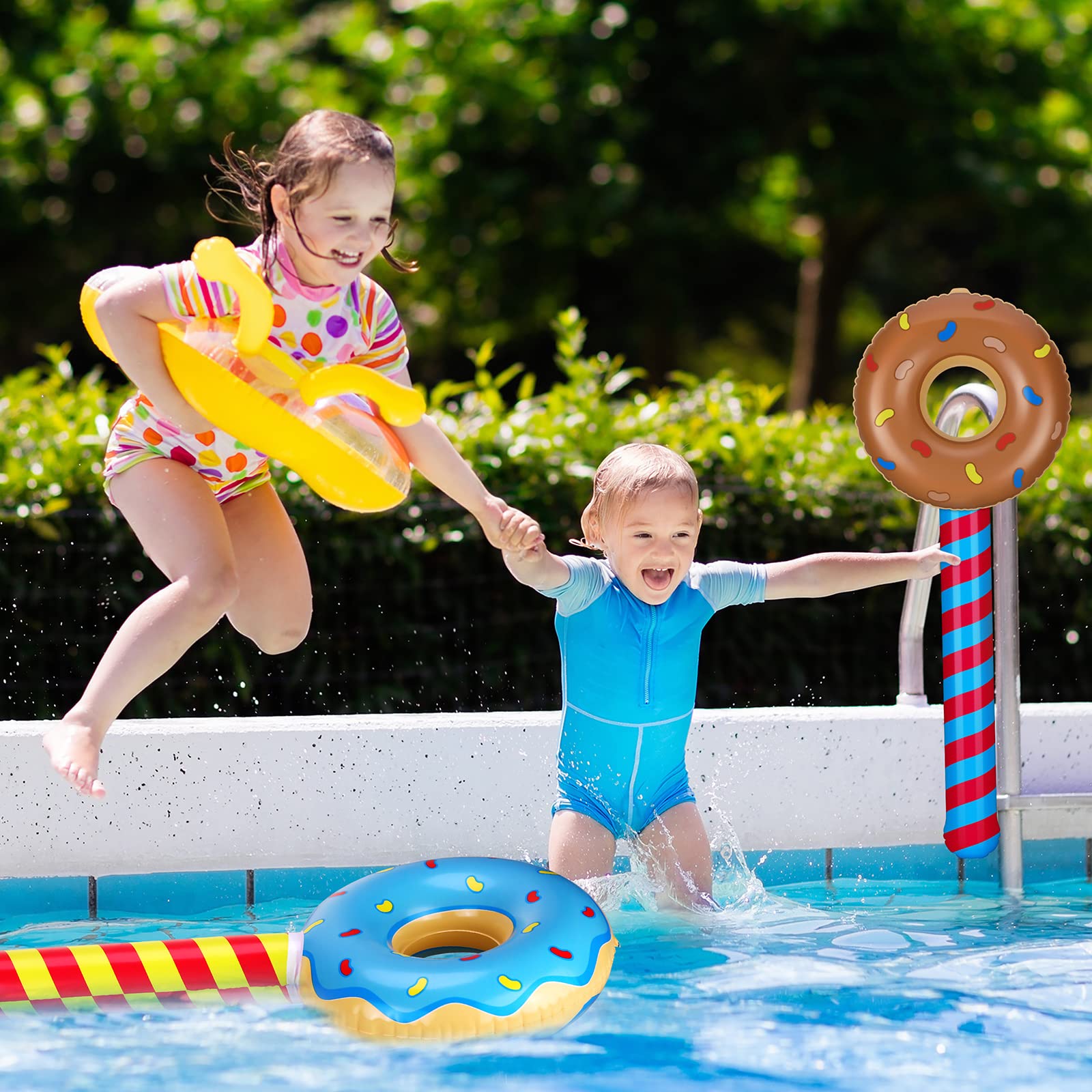 Snapklik.com : Meooeck 12 Pcs Inflatable Donut Lollipop Assorted ...