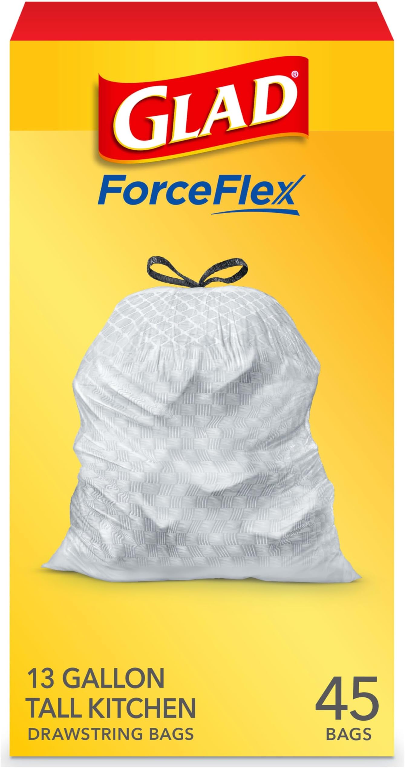 Amazon.com: Glad Protection Series Force Flex Drawstring Odor Shield 13 ...