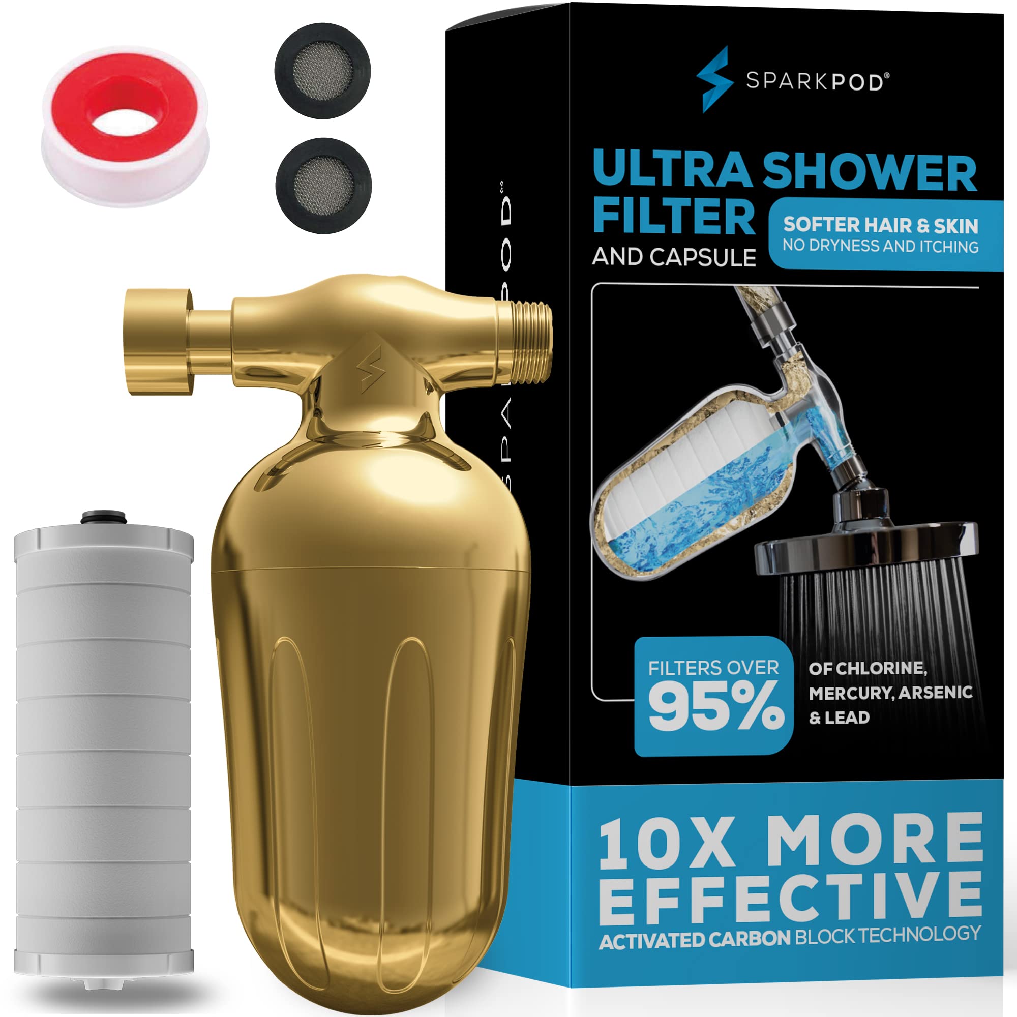 Snapklik.com : Ultra Shower Filtered Shower Head - Filters Over 95% ...