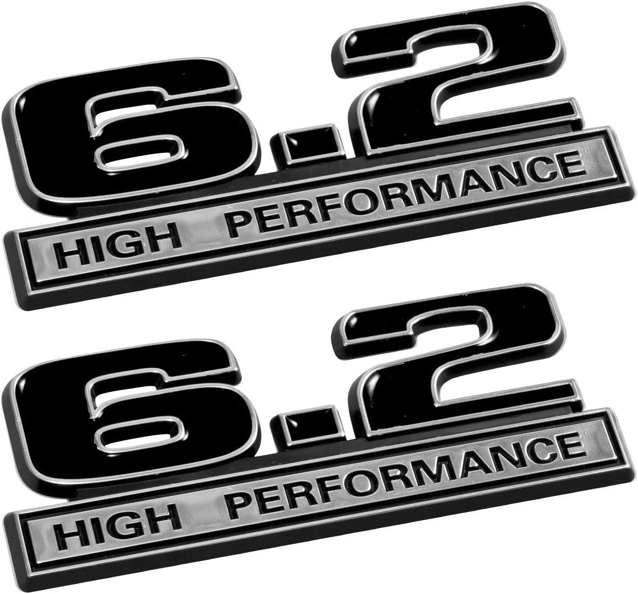 Amazon.com: Two-Tone Black 5.0 High Performance Emblems - Pair : Automotive