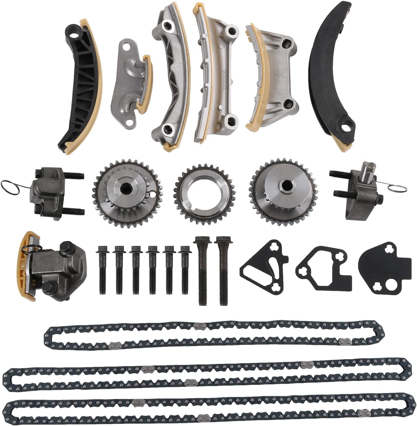 Amazon.com: Engine Timing Chain Kit w/Chain Guide Tensioner Sprocket ...