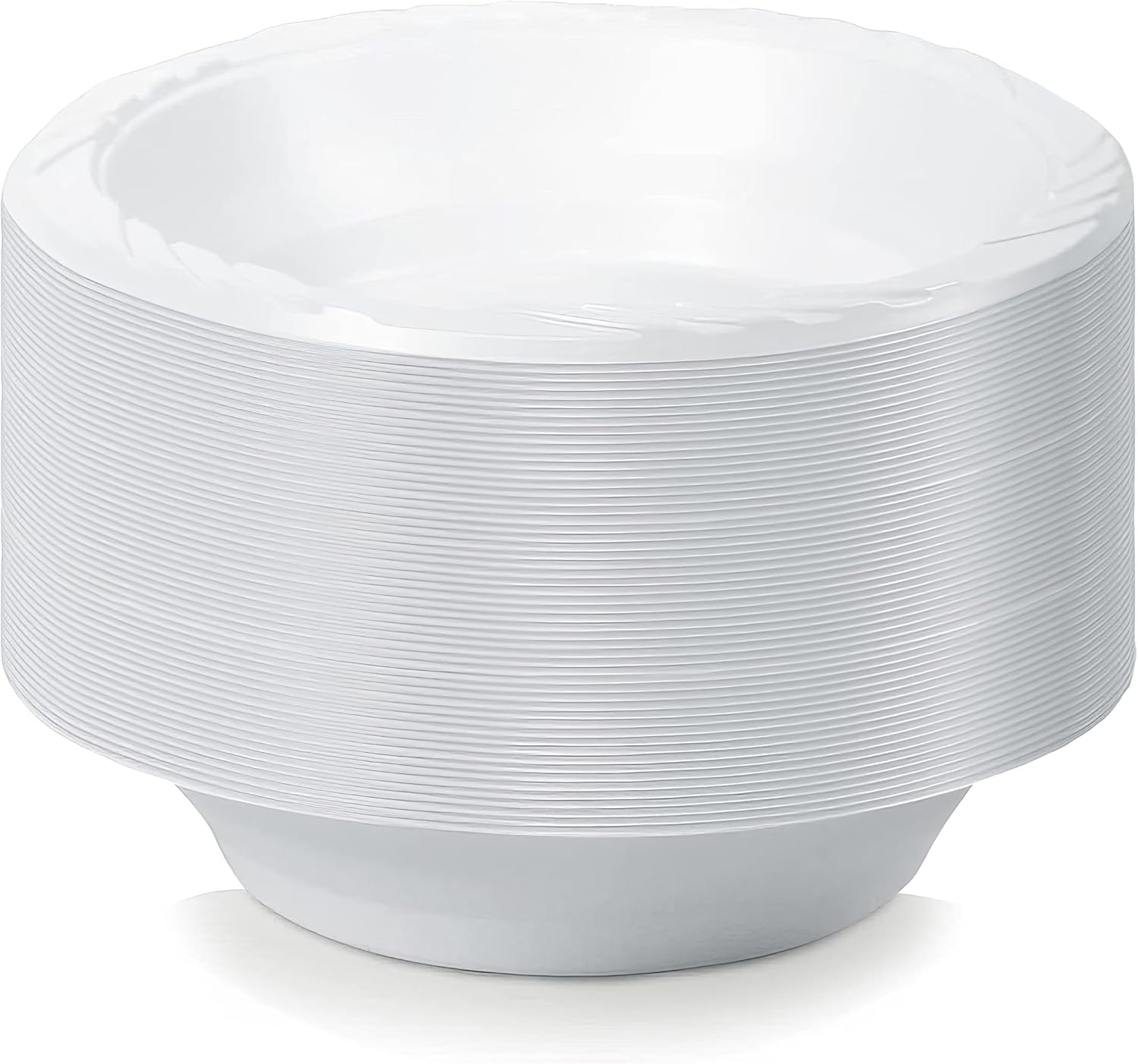 Amazon.com: Prime Heavy Duty White Plastic Bowls - 12 Oz (100 Pieces ...
