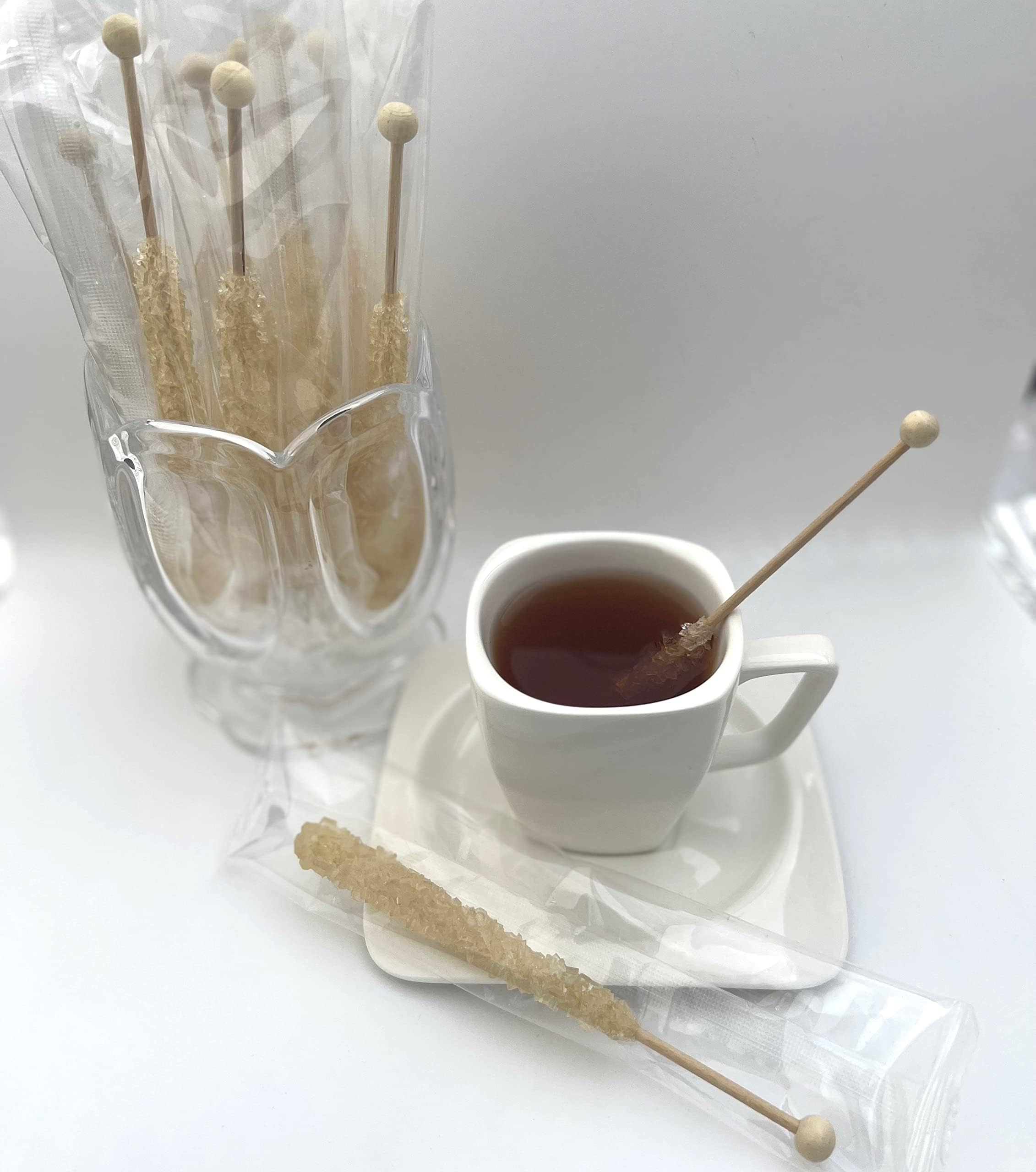 Amazon.com : Classic Rock Candy Sticks Lollipops, Sugar Rock Crystals ...