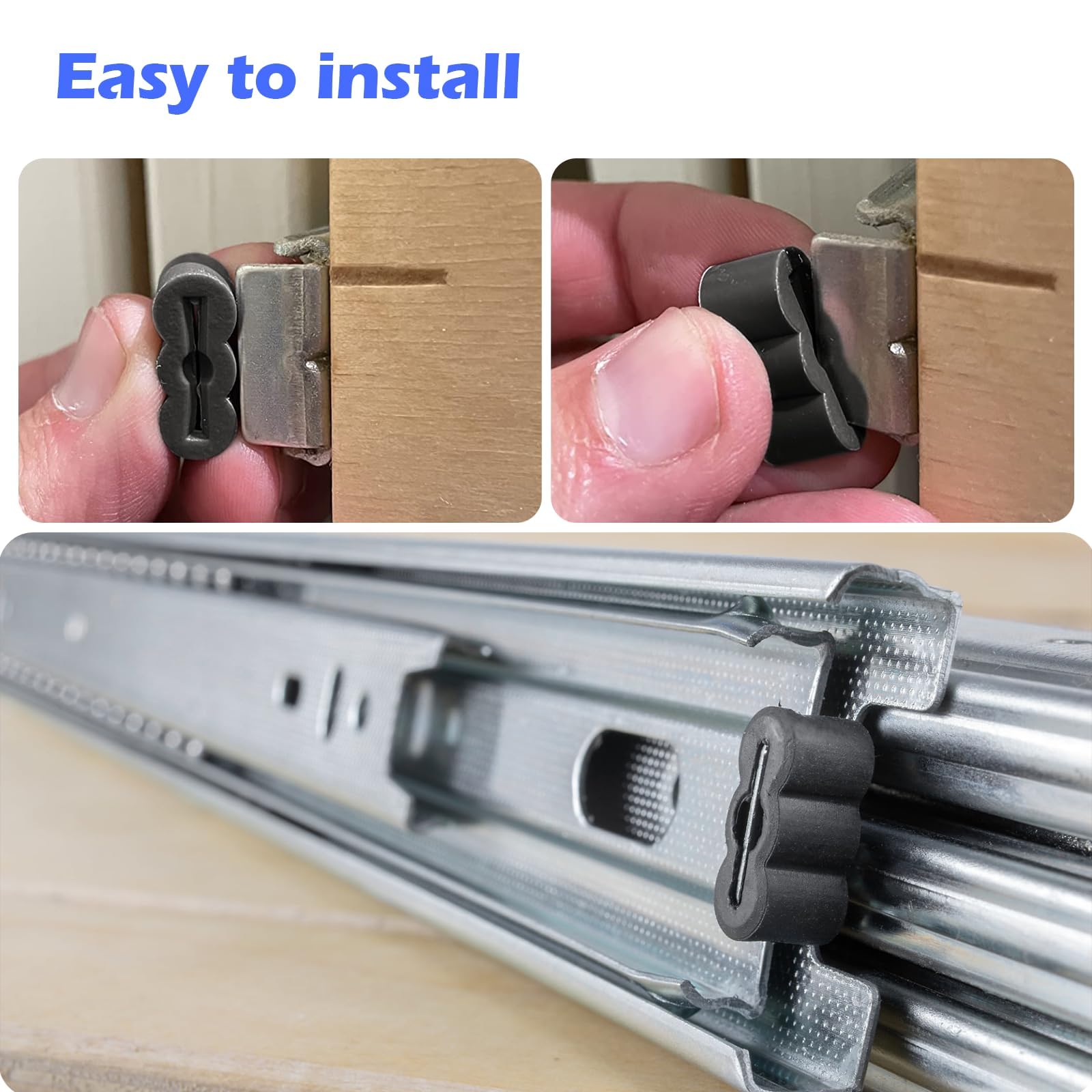 Snapklik.com : Drawer Stopper Slide Bumper For Furniture Drawer Slides ...