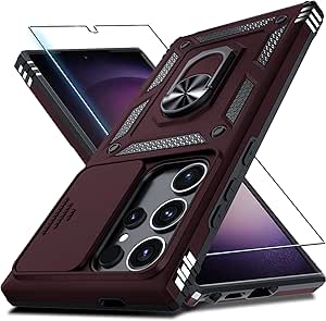 Amazon.com: Janmitta Compatible with Samsung Galaxy S25 Ultra Case Built in Slide Camera Lens ...