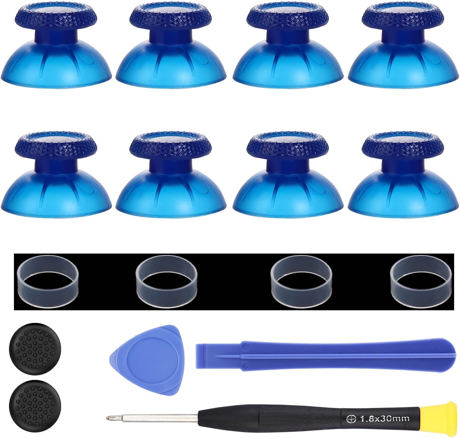 Amazon.com: Ikpek 8 Pack Clear Blue Replacement Thumbsticks for ...