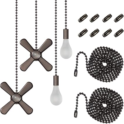 Amazon.com: Ceiling Fan Pull Chain , Including 4Pcs Beaded Ball Fan ...