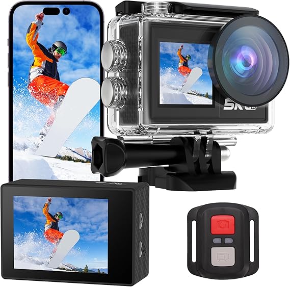 Amazon.com : Ourlife 5K Action Camera, Waterproof Sport Camera ...