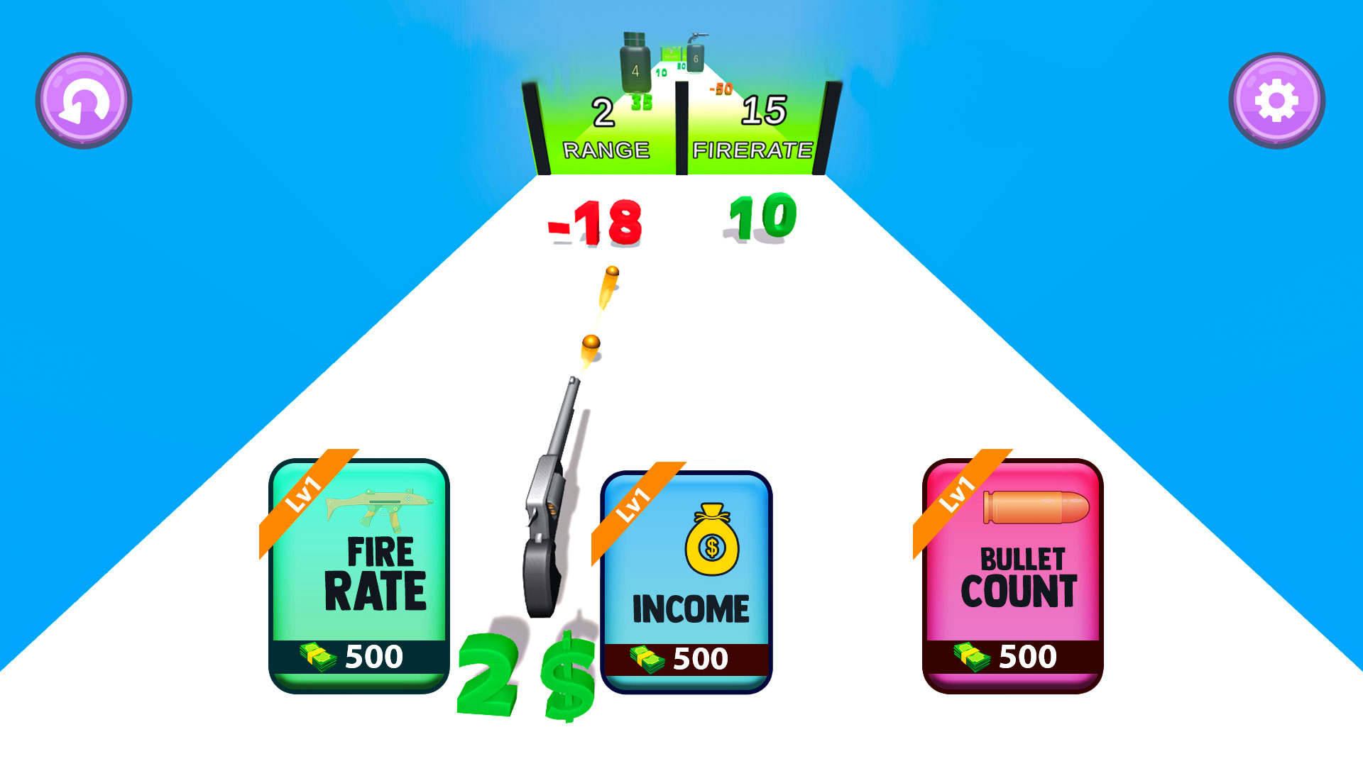 Digit Gun Shooter Rush: Merge Number Master 3D - Money Shooter Weapon ...