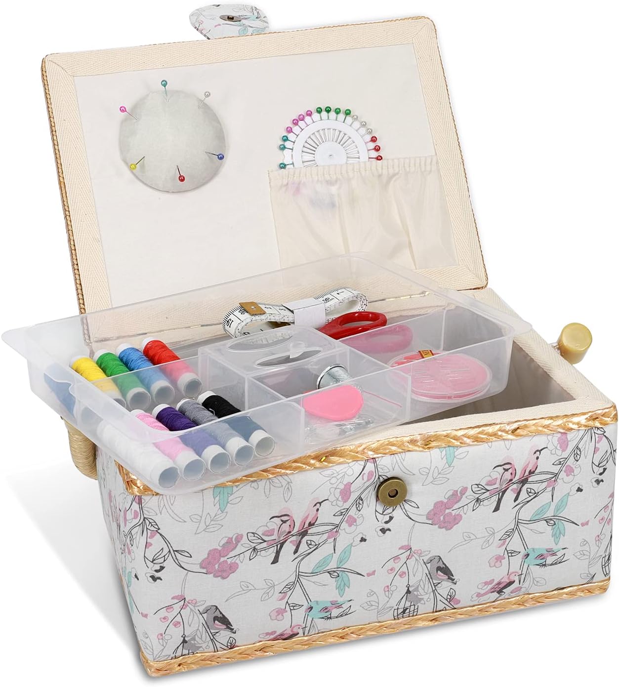 Navaris Scatola Kit Cucito - Valigetta Sarta Professionale 76 Accessori ...