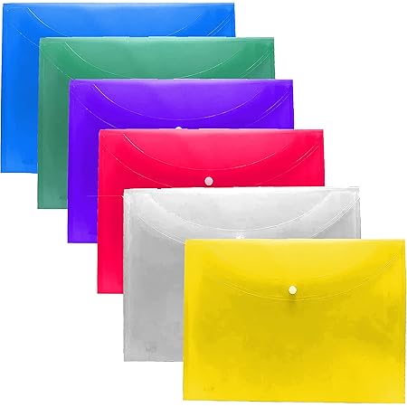 Shuban My Clear Plastic Folder (Foolscap Legal & A4 Size Paper ...