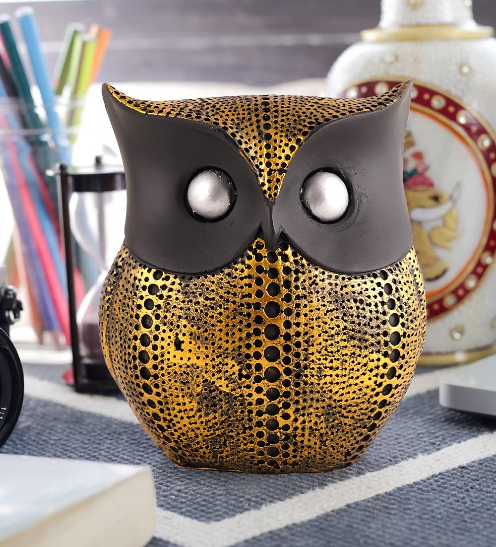 ZART Polyresin Owl Showpiece for Home Decor Showpiece & Office Table ...