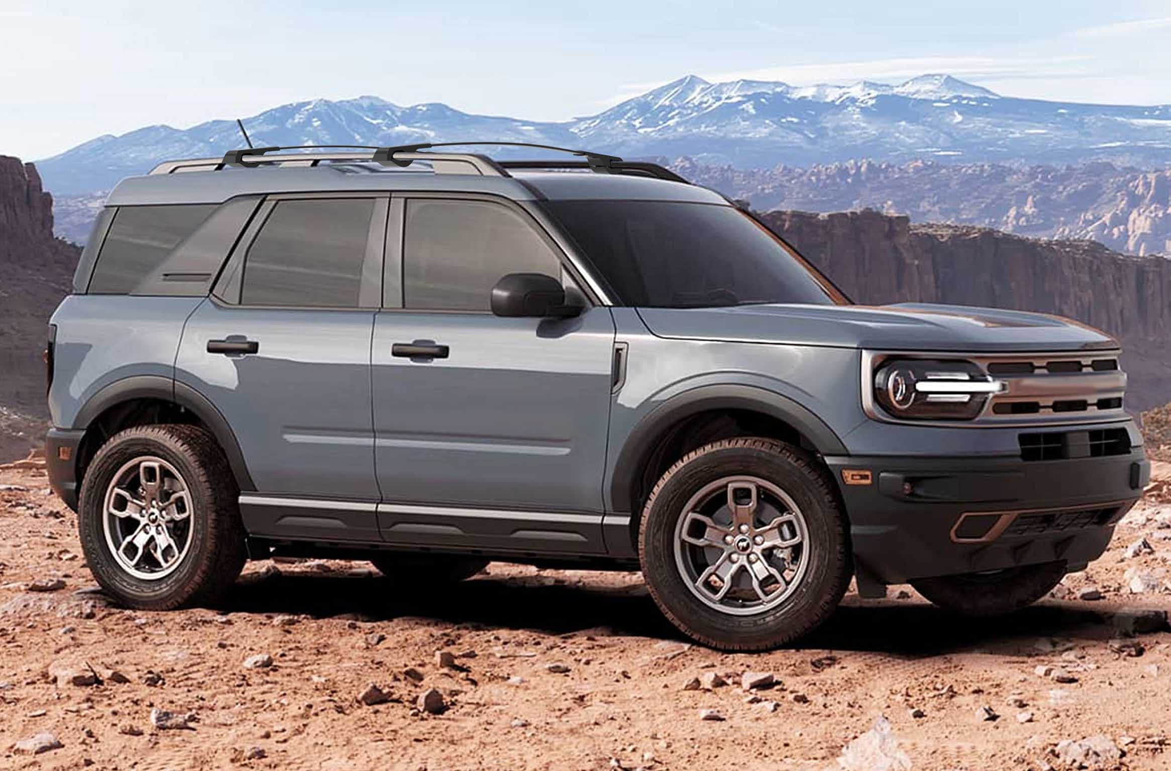 Buy Black Cross Bars fit for Ford Bronco Sport 2020 2021 2022 (On Road ...