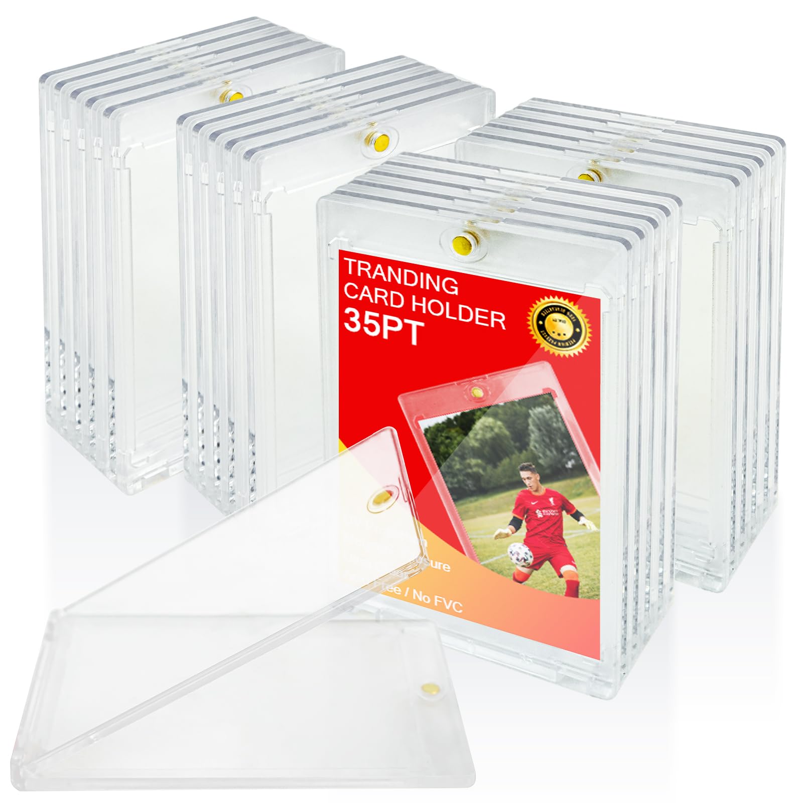 Amazon.com: unlemoni 24ct Magnetic Card Holders for Trading Cards, 35PT ...