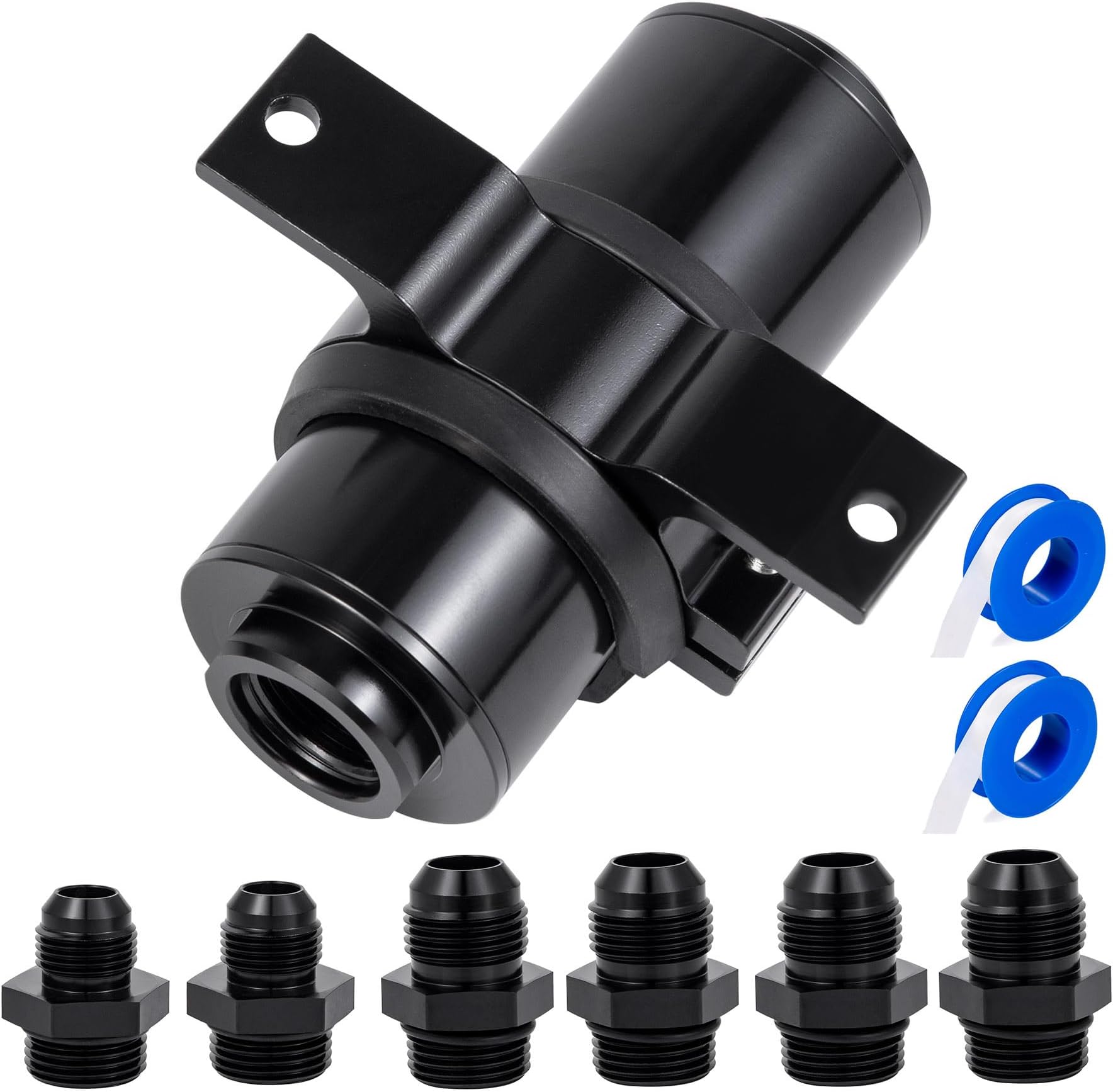 Amazon.com: KVAEY Inline Fuel Filter 100 Micron with 6AN 8AN 10AN ...