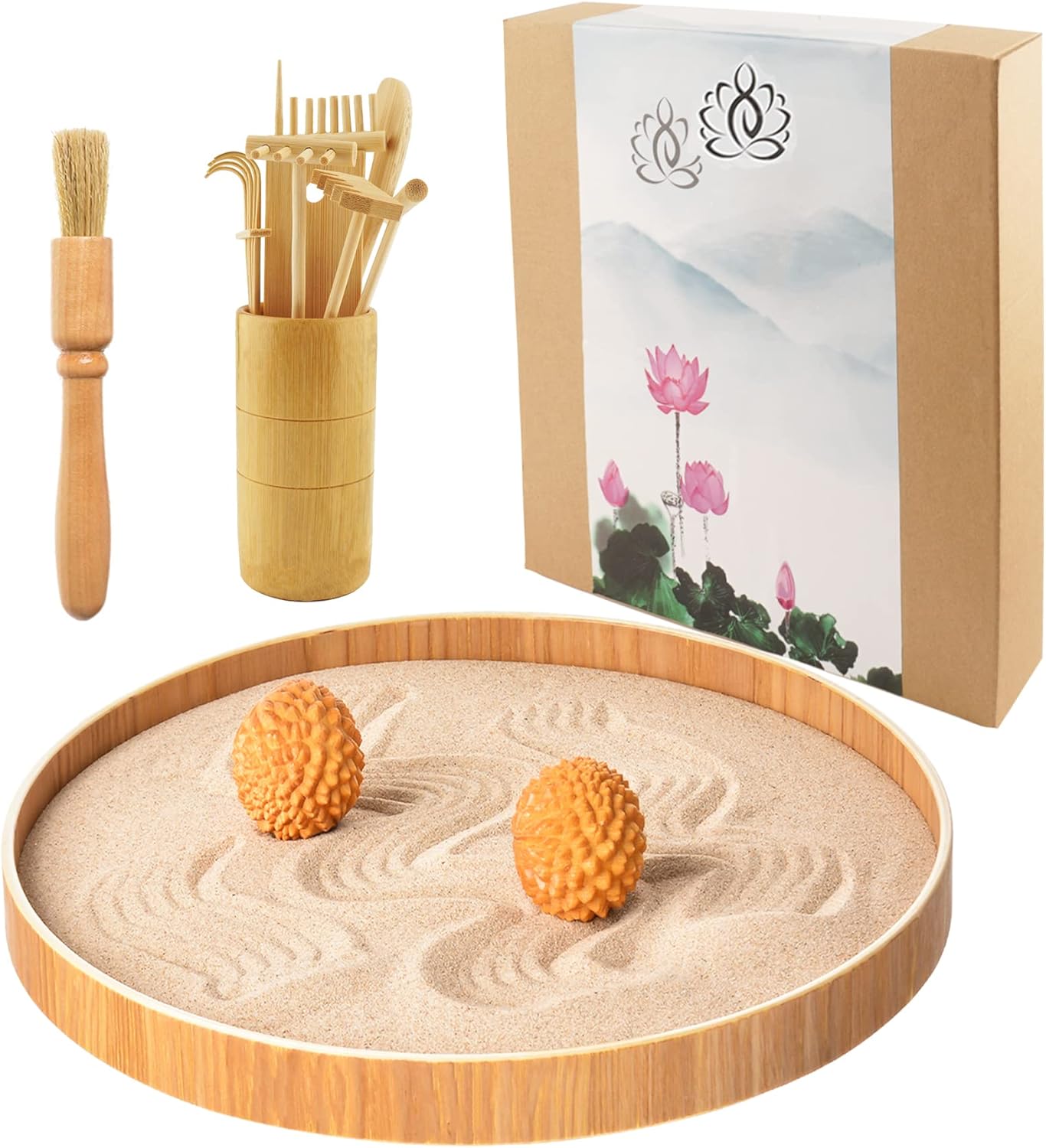 Amazon.com: Update Japanese Zen Garden Kit for Desk Zen Sand Garden ...