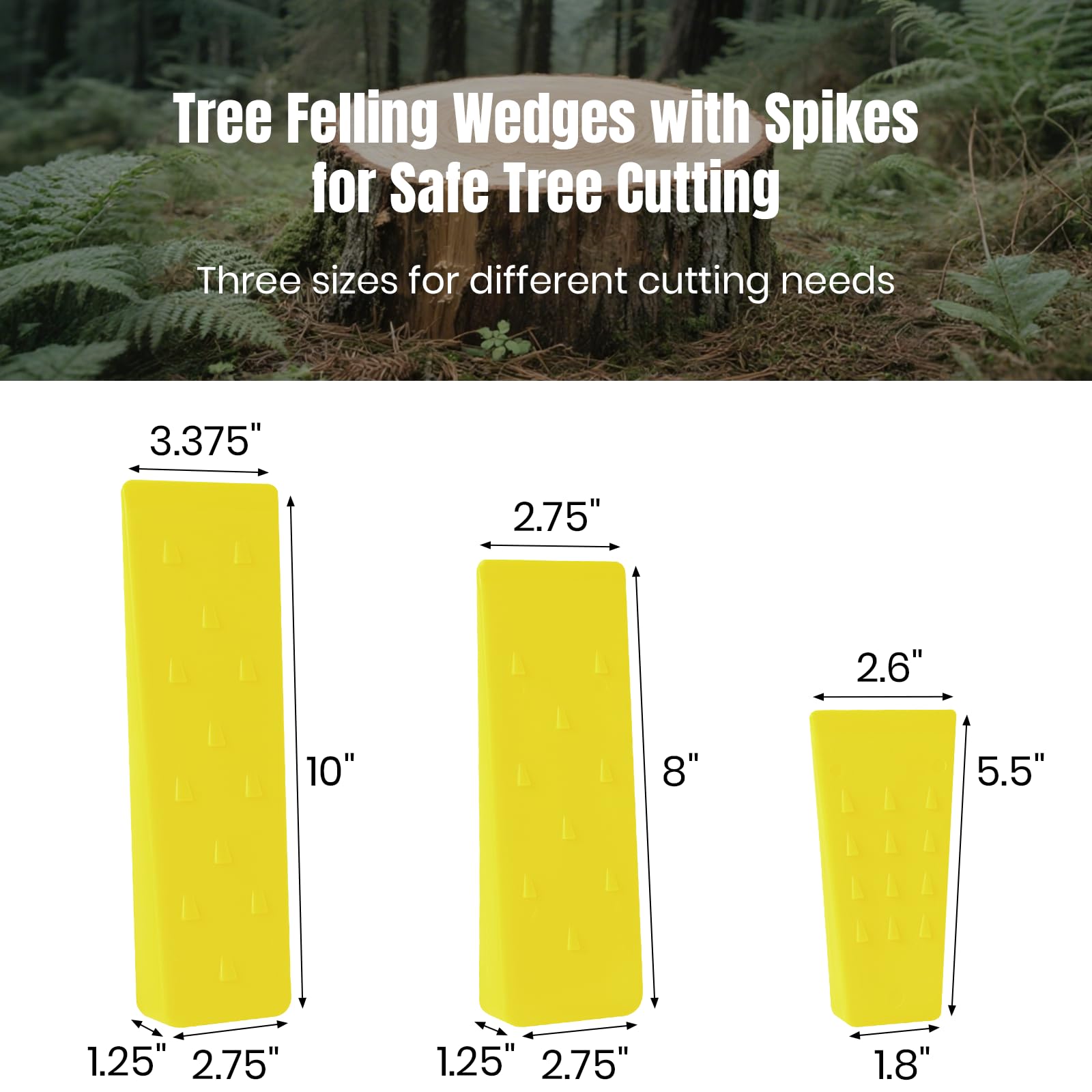 Snapklik.com : 6 Pack Tree Felling Wedges