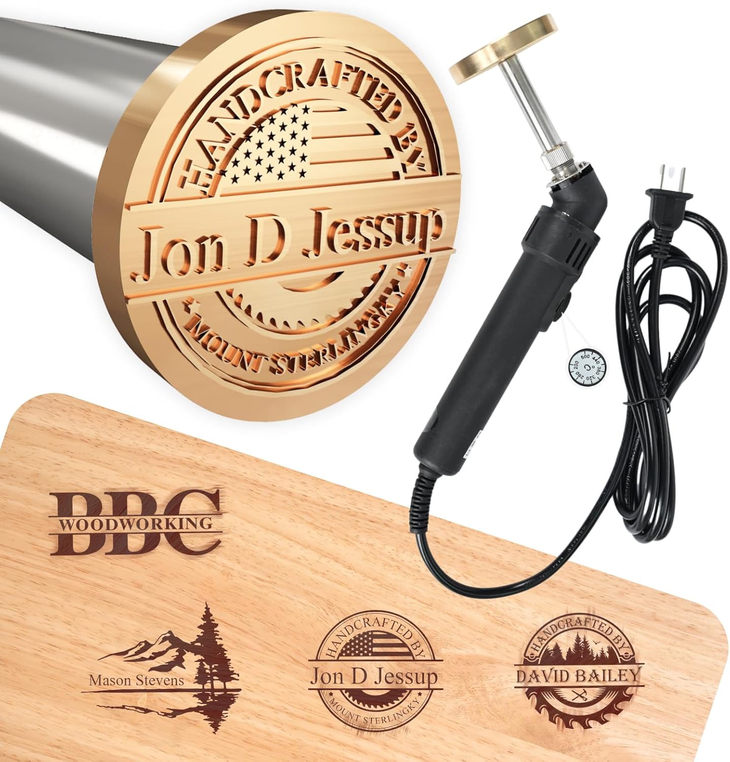 Amazon.com: Terwex Custom Electric Branding Iron for Wood - Temperature-Controlled Electric Wood ...