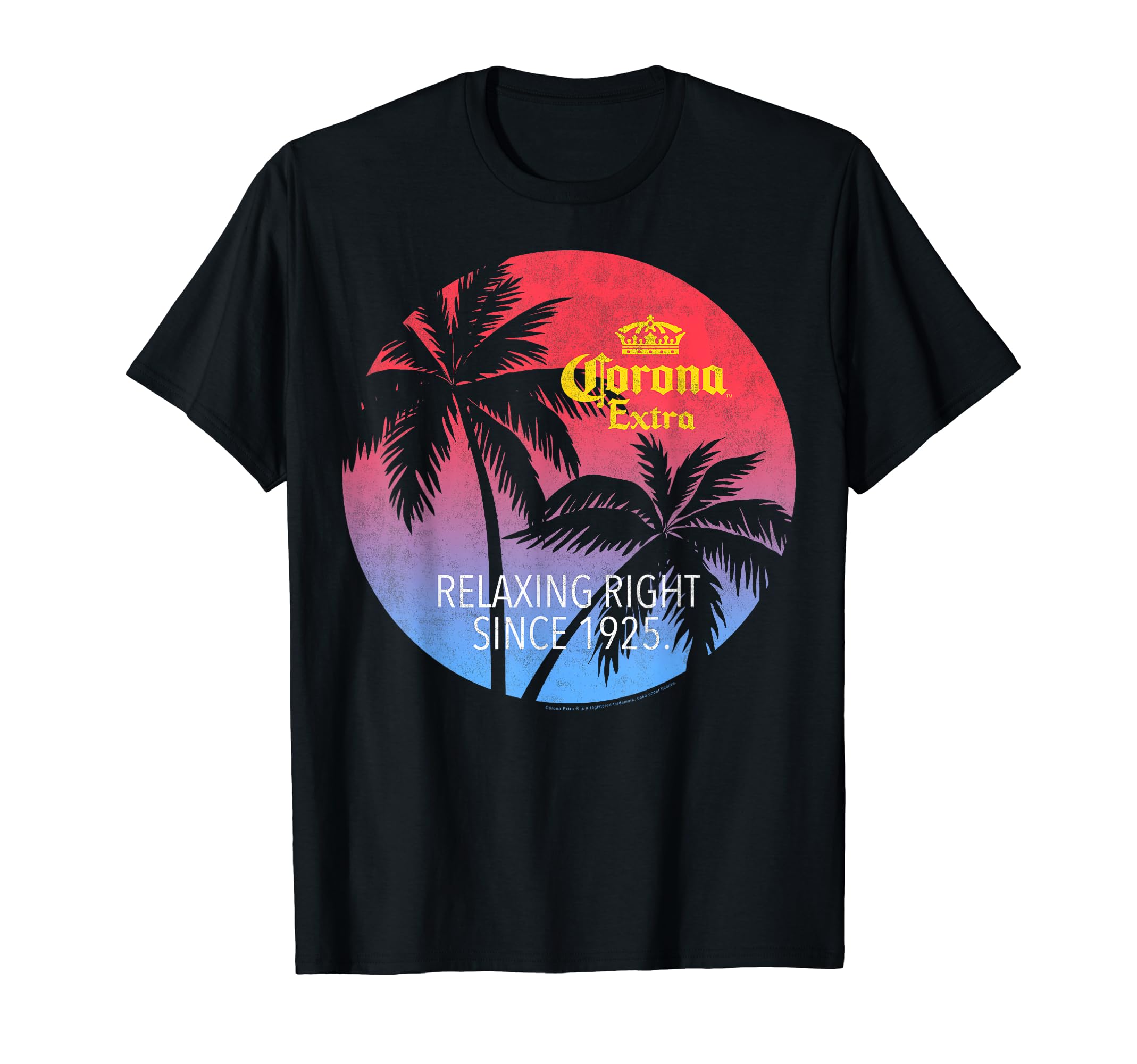 Amazon.com: Officially Licensed Corona Extra Circular Logo T-Shirt ...