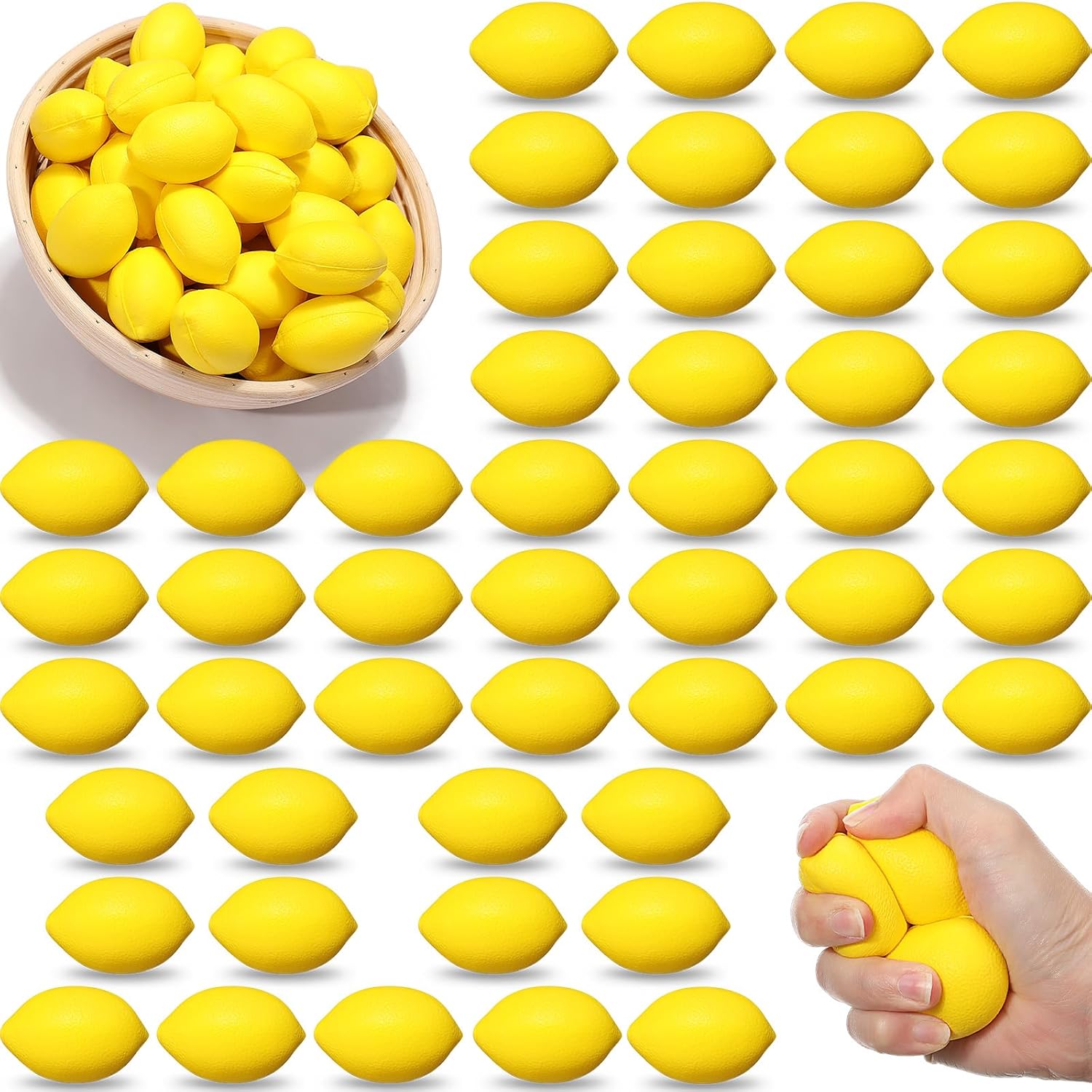 Amazon.com: Jerify 50 Pcs Lemon Stress Balls Lemon Party Favors Small ...
