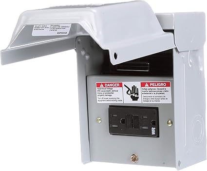 Siemens WN2060U Non-Fused AC Disconnect with GFCI receptacle - Ground ...