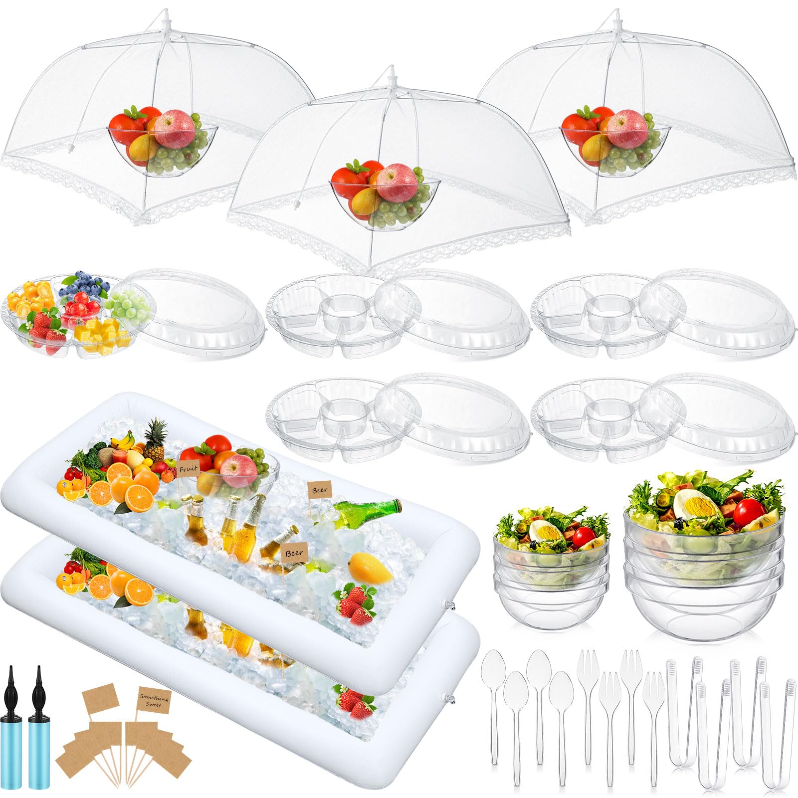Amazon.com: FillTouch 128 Pcs Inflatable Buffet Cooler for Parties 2 ...