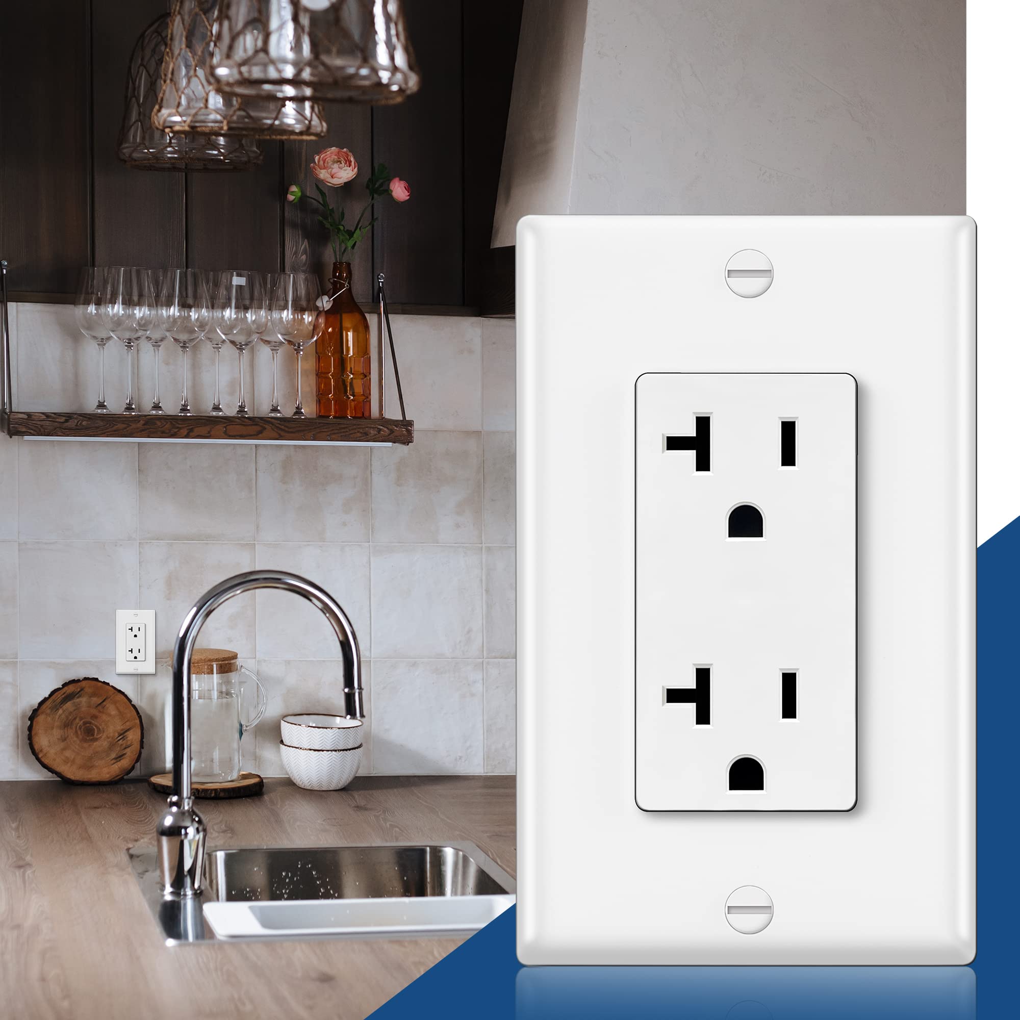 Snapklik.com : ELECTECK 12 Pack Standard Decorator Electrical Wall ...
