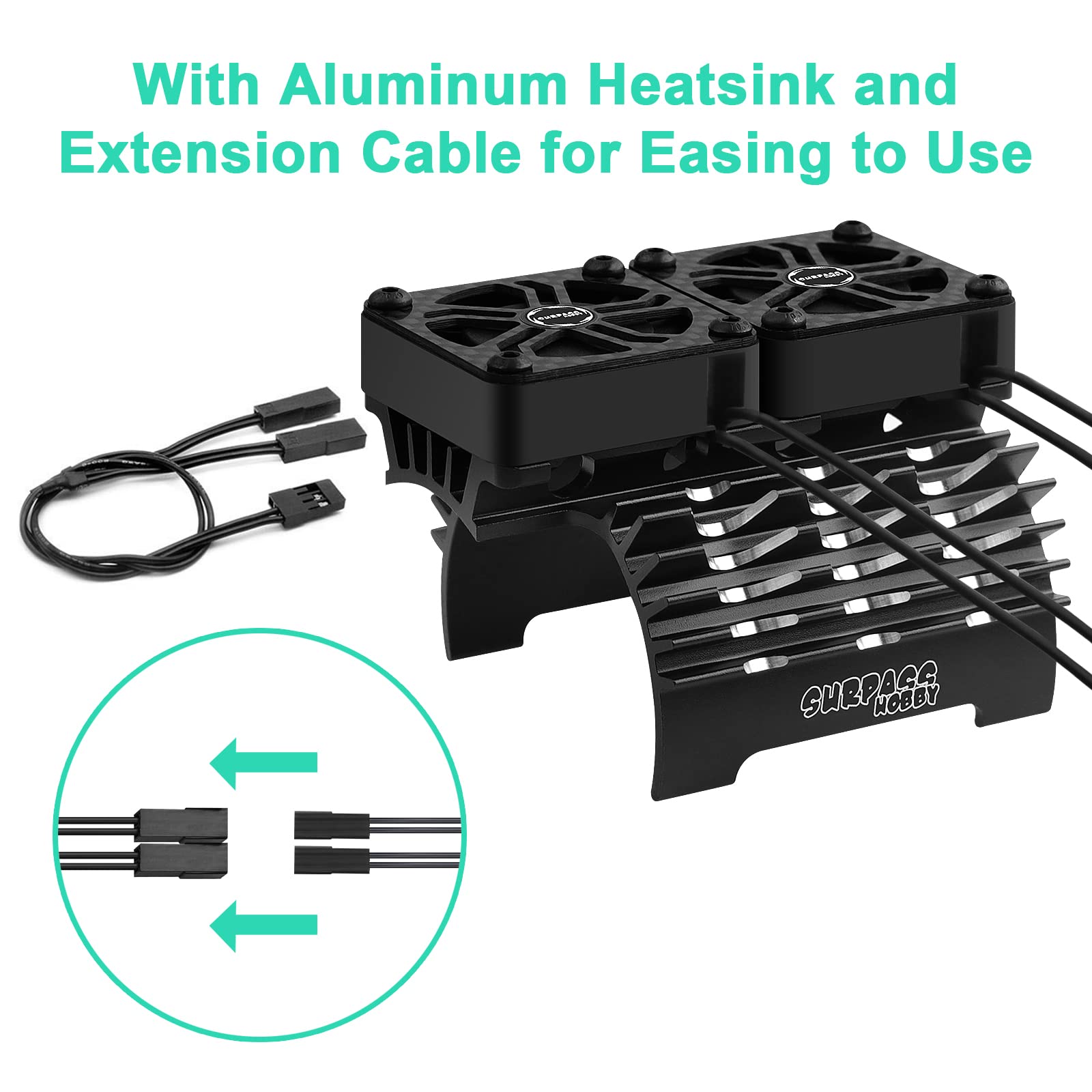 Snapklik.com : RC Cooling Fans 1/5 16000 High RPM 40mm Twin Motor ...
