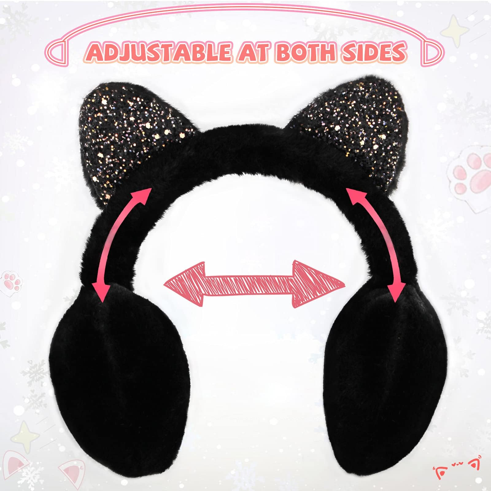 Snapklik.com : XIAOHAWANG Winter Earmuffs For Kids Girl Warm Ear Muffs ...