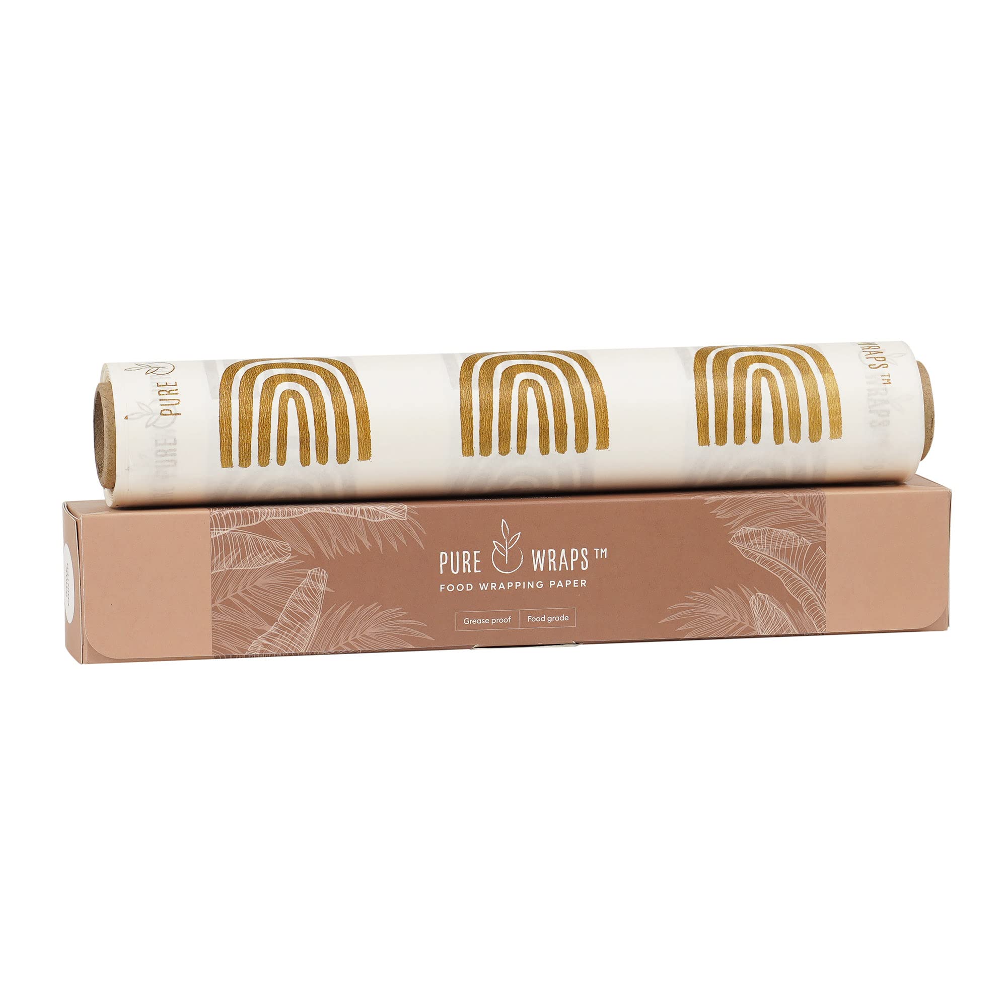 Buy Pure Wraps Food Wrapping Parchment Paper White (Brown Curves ...