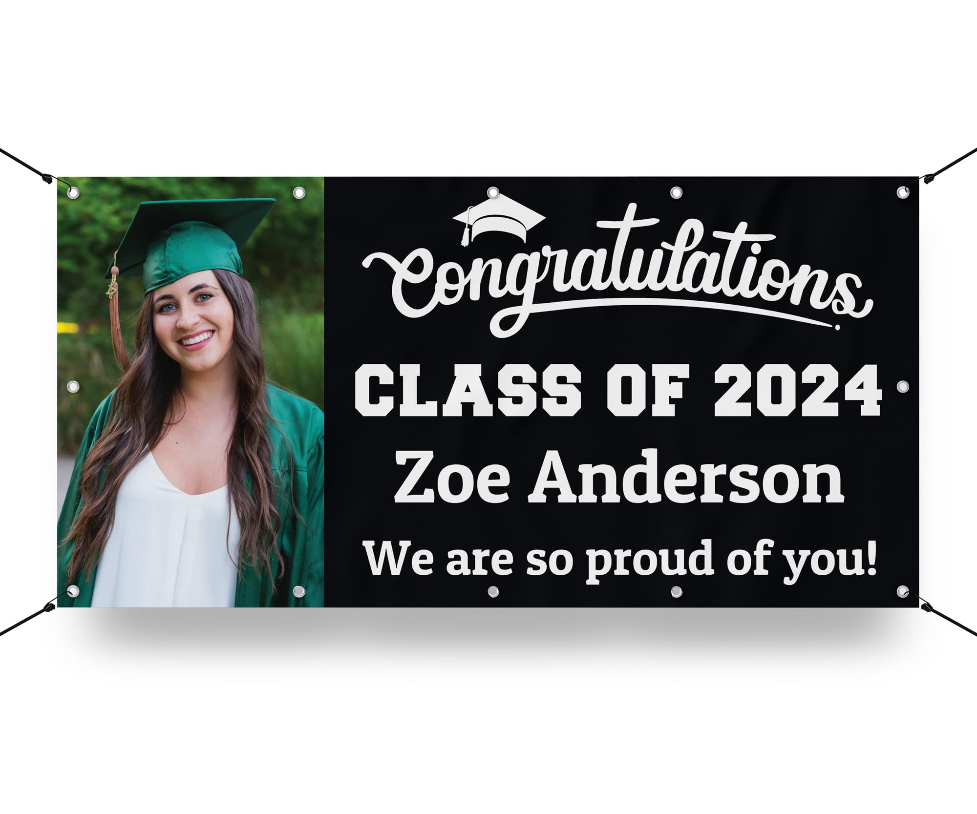 Amazon.com: Personalized Graduation Photo Vinyl Banner Sign - Class of ...
