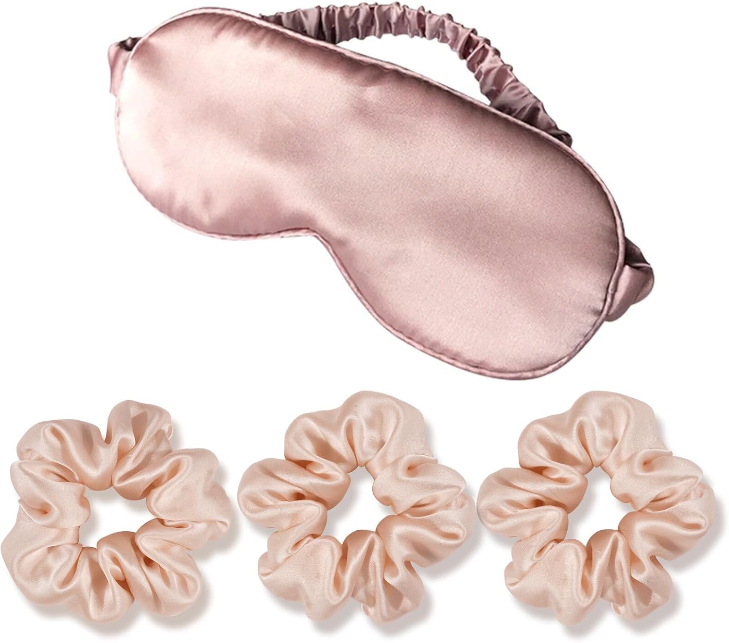 Amazon.com: LULUSILK 100% Mulberry Silk Eye Mask and Silk Scrunchies ...