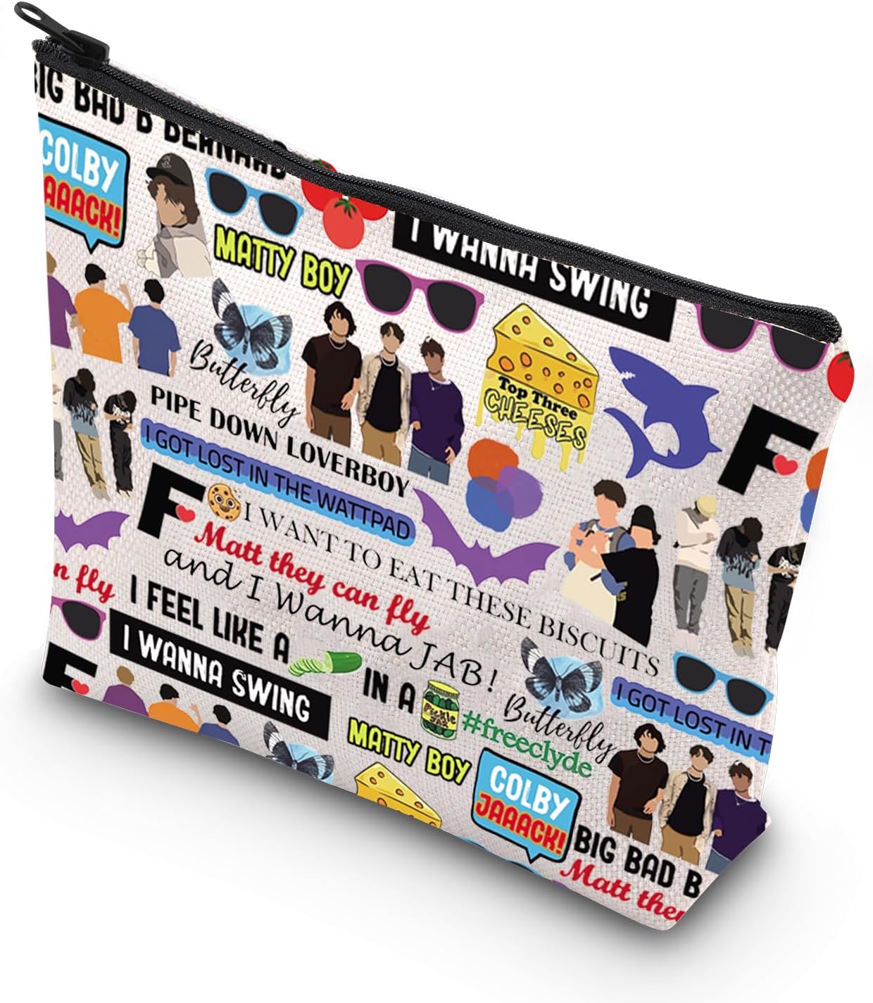 Amazon.com: JNIAP Channel Video Makeup Bag Channel Video Gifts Team ...