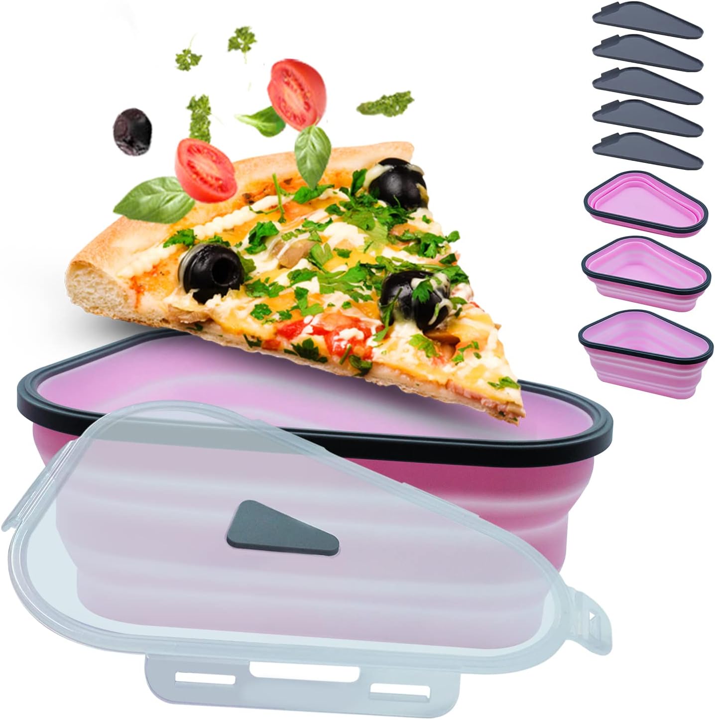 Amazon.com: GLANZEN Pizza Storage Container Expandable, Reusable Pizza ...