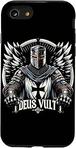 Amazon.com: iPhone SE (2020) / 7 / 8 Deus Vult Crusader Knight Templar ...