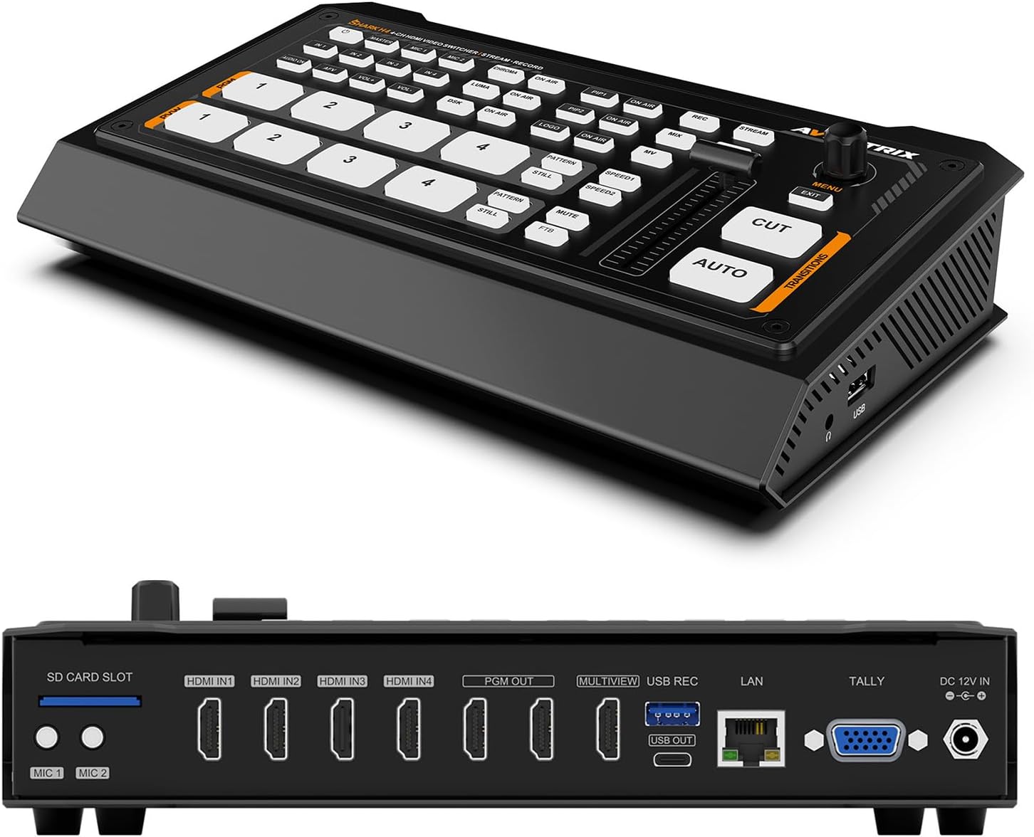Amazon.com: AVMATRIX Multi Camera Video Switcher for Live Streaming ...