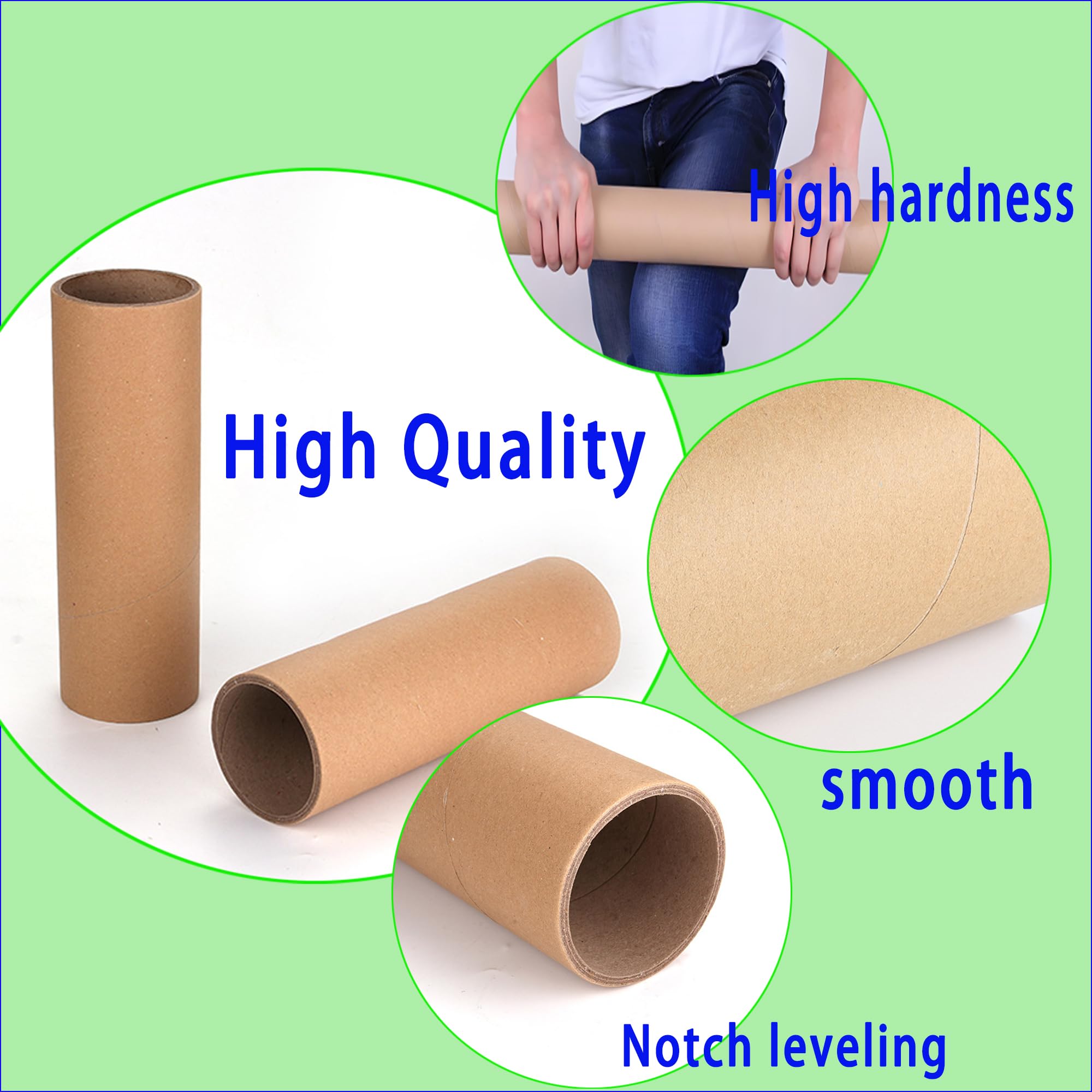 Snapklik.com : 35 Pcs Brown Cardboard Tubes For Crafts, Thick Craft ...