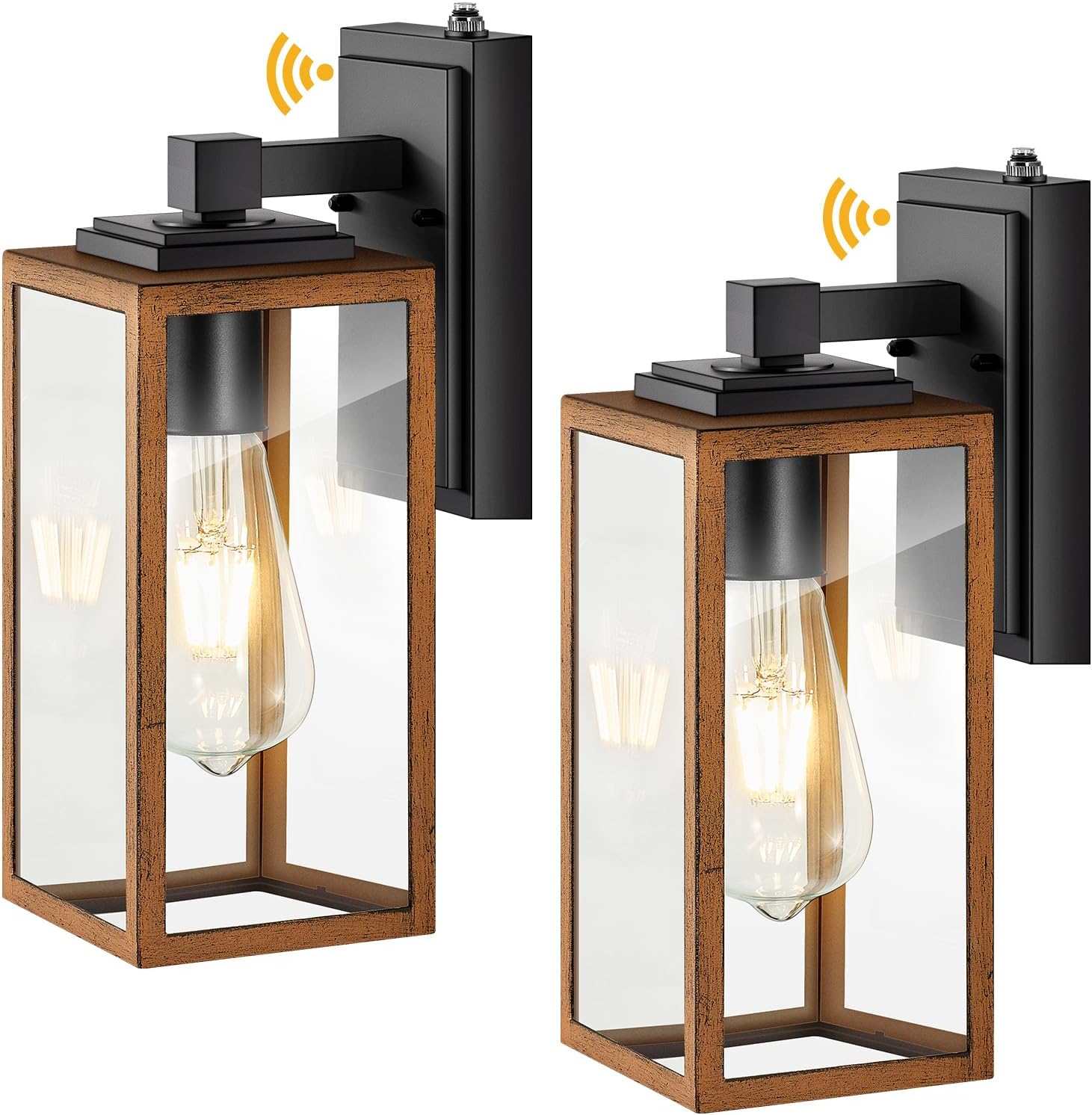 VIANIS 2 Packs Garage Light Outdoor, Dusk to Dawn Outside Wall Lights ...