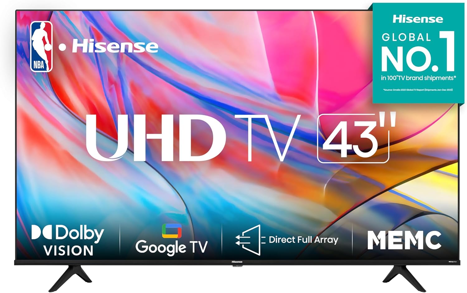 Hisense-Pantalla 4K de 43" 43A7K Google Smart TV 2023 : Amazon.com.mx: Electrónicos