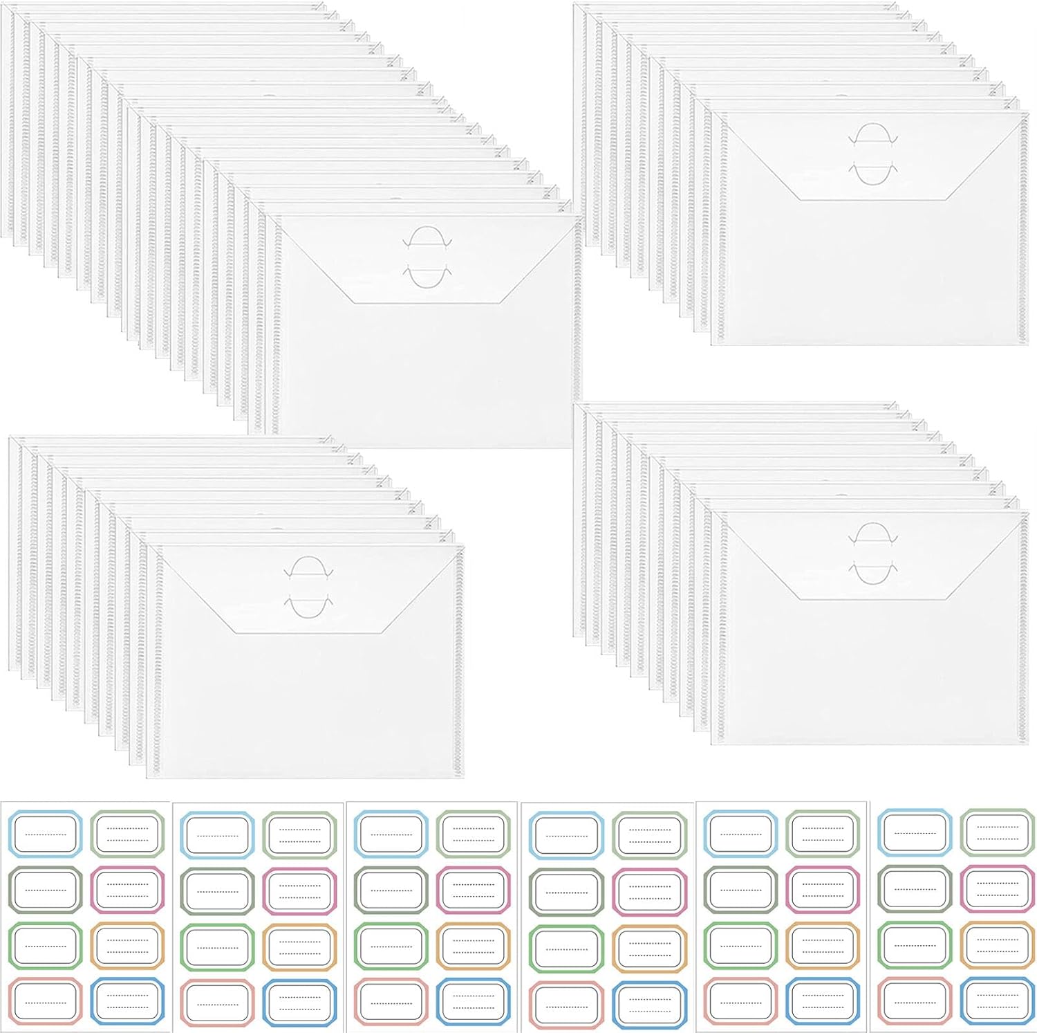 Amazon.com: 50 Pieces Clear Stamp and Die Storage Bag, Resealable ...