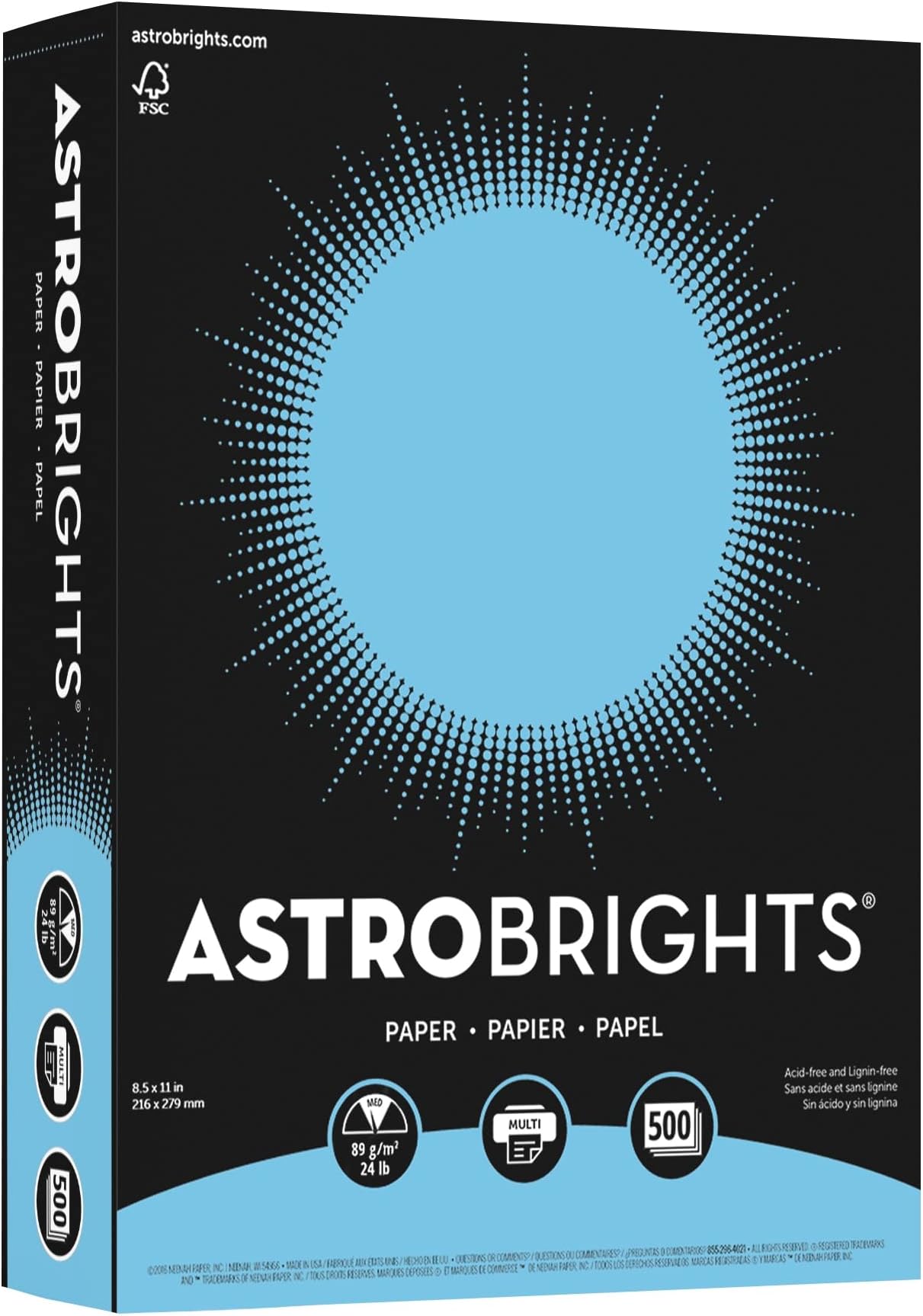 Amazon.com : Astrobrights Mega Collection, Colored Paper, Bright Teal ...