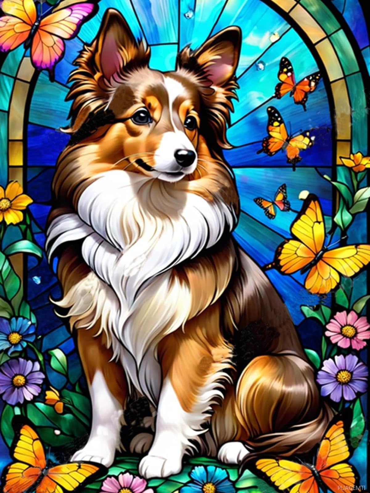 Amazon.com: PUAGEMTI Sheltie Diamond Art Painting Kits, Animals and ...