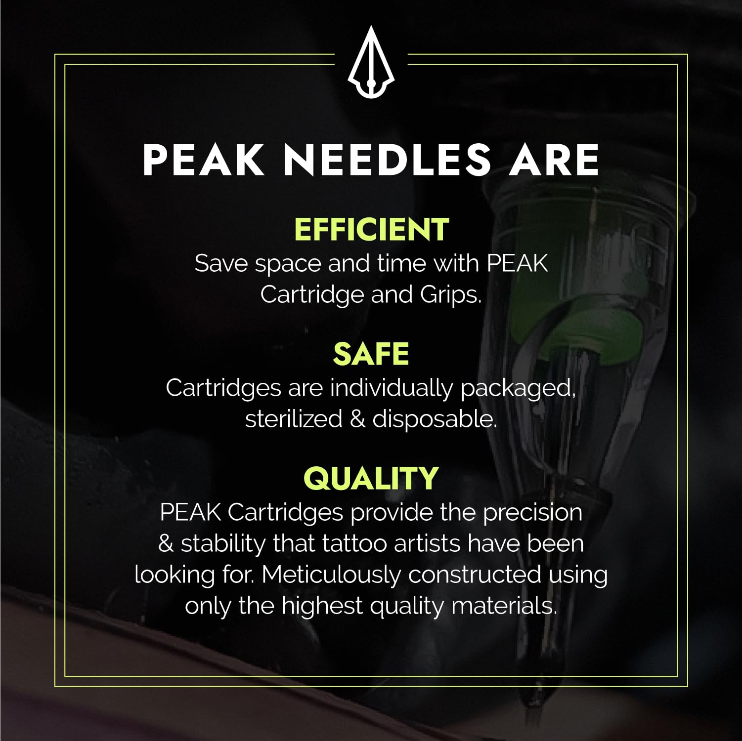 Snapklik.com : Peak - Blood Cartridge Tattoo Needles - 1009RLXT ...